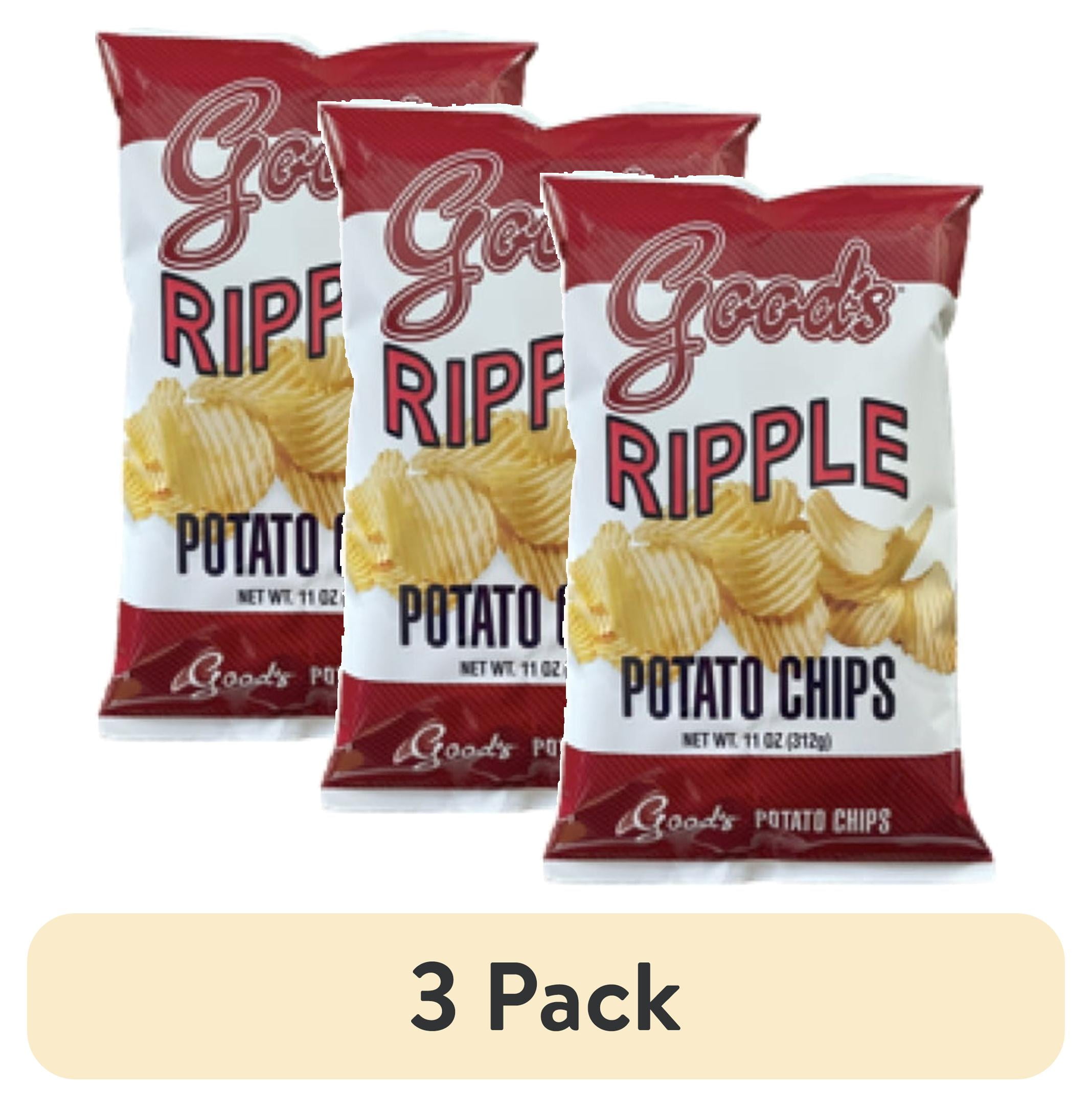(3 pack) 11 oz Good's Ripple Potato Chips - Walmart.com