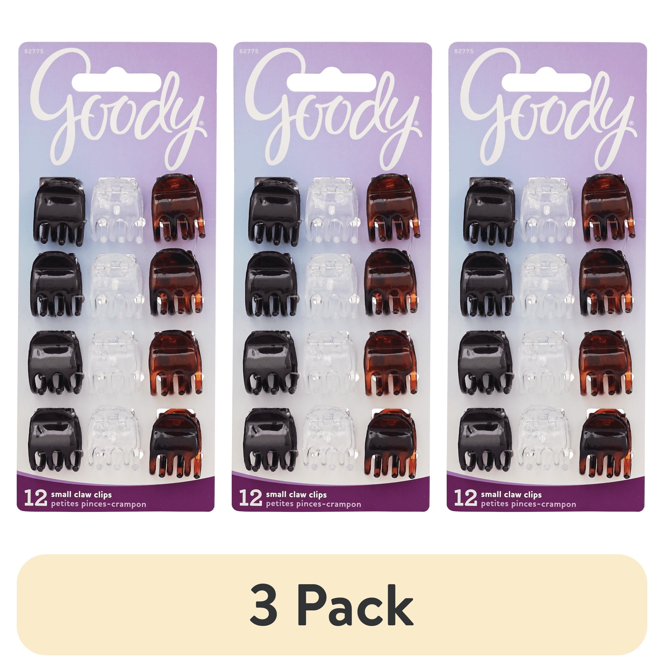 (3 pack) Goody Classic Mini Claw Clips, Slide-Proof Grip, All Hair ...