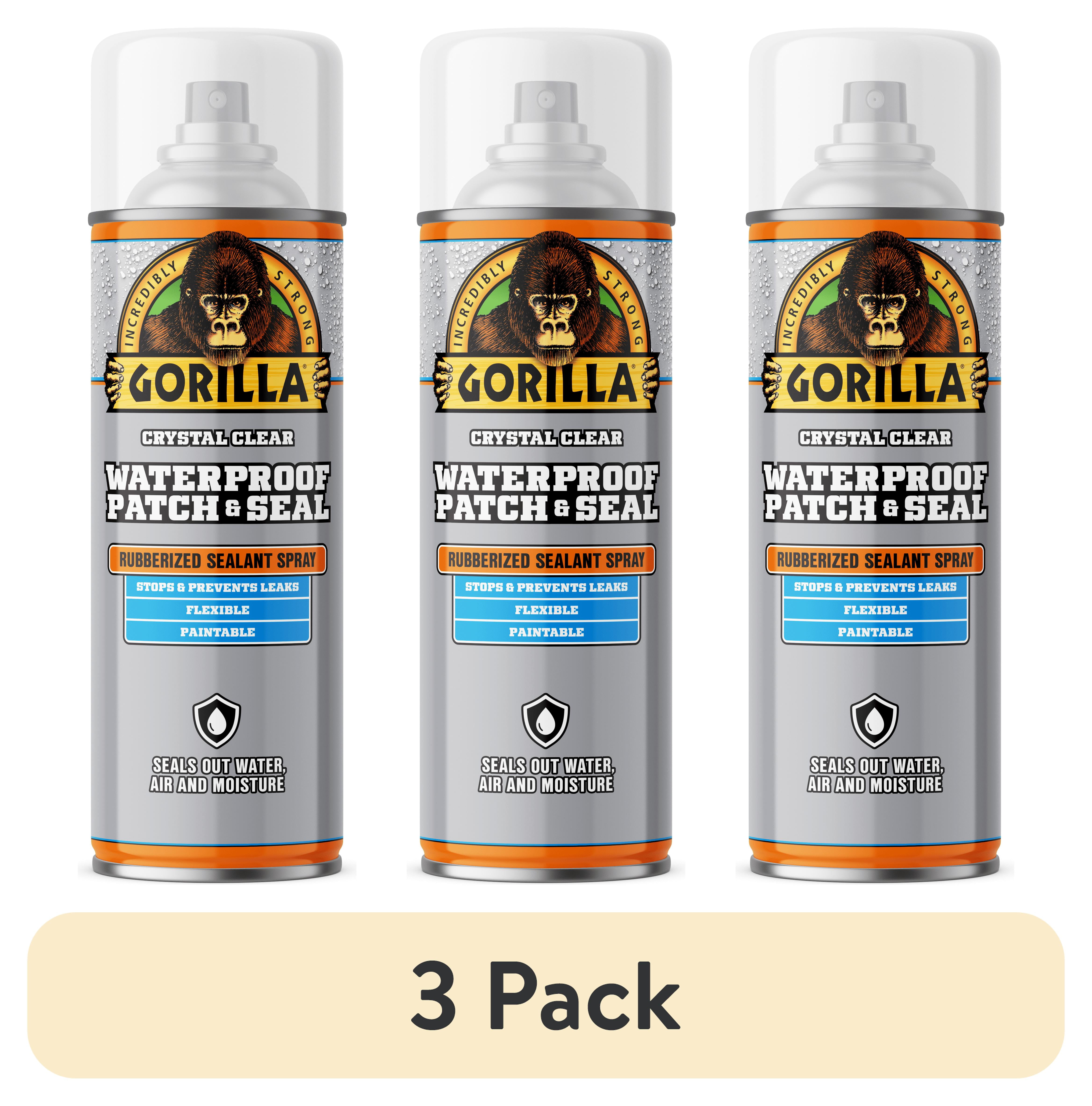 (3 pack) Gorilla Waterproof Patch & Seal Rubberized Sealant Spray ...