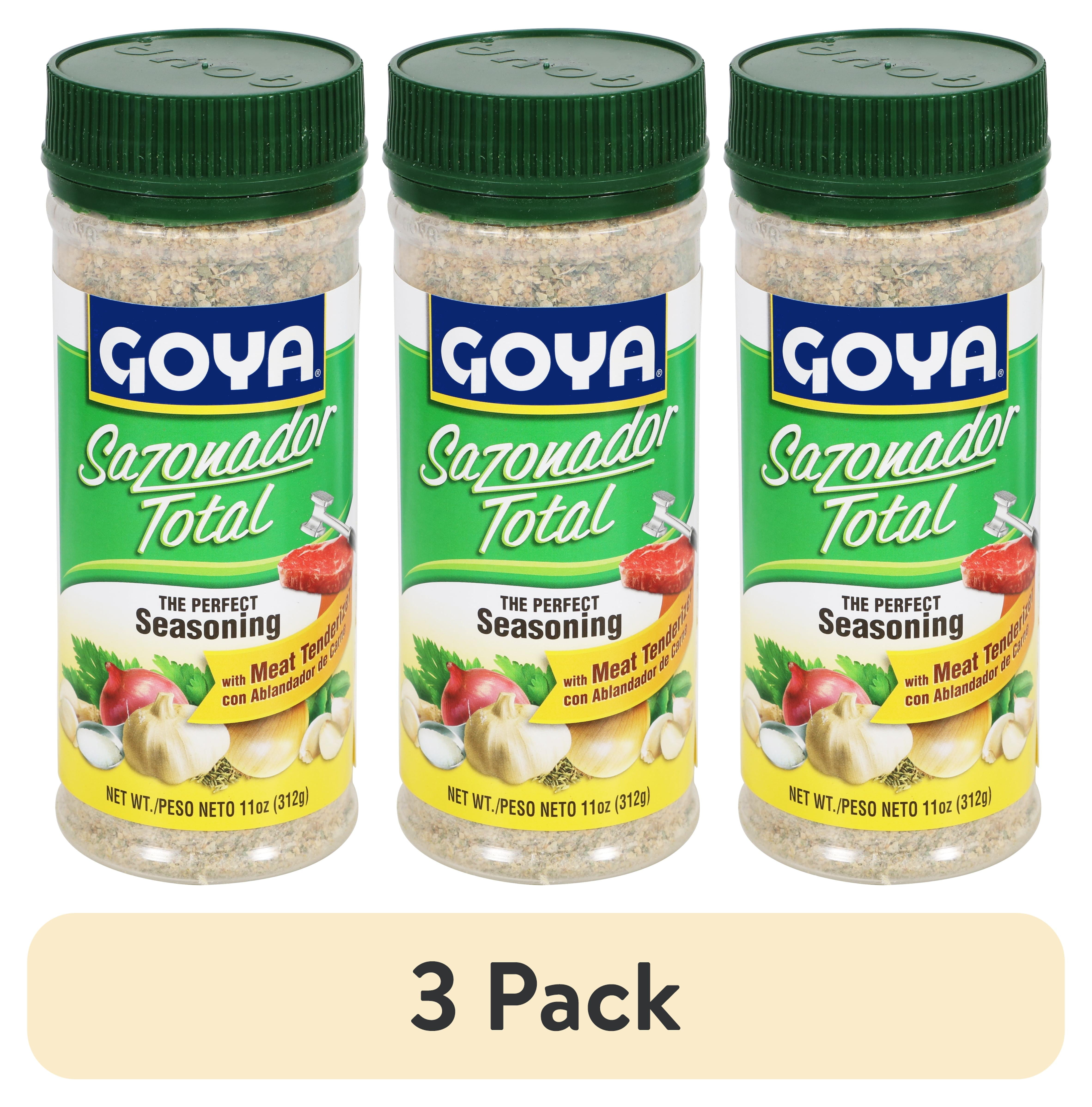 (3 pack) Goya Sazonador Total w/Meat Tenderizer 11 Oz - Walmart.com
