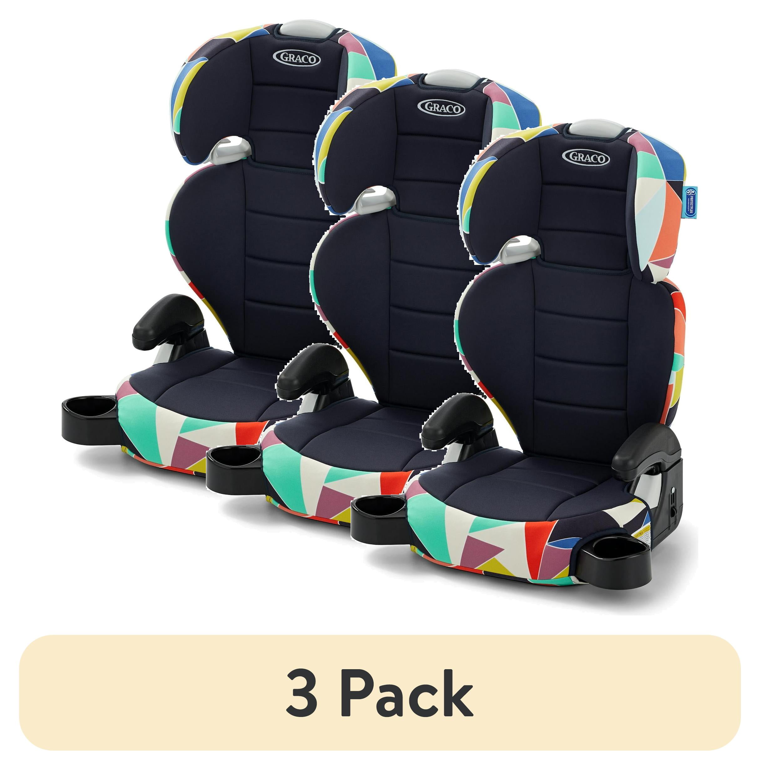 (3 pack) Graco TurboBooster 2.0 Highback Booster Seat, Geo Pop, Grey ...