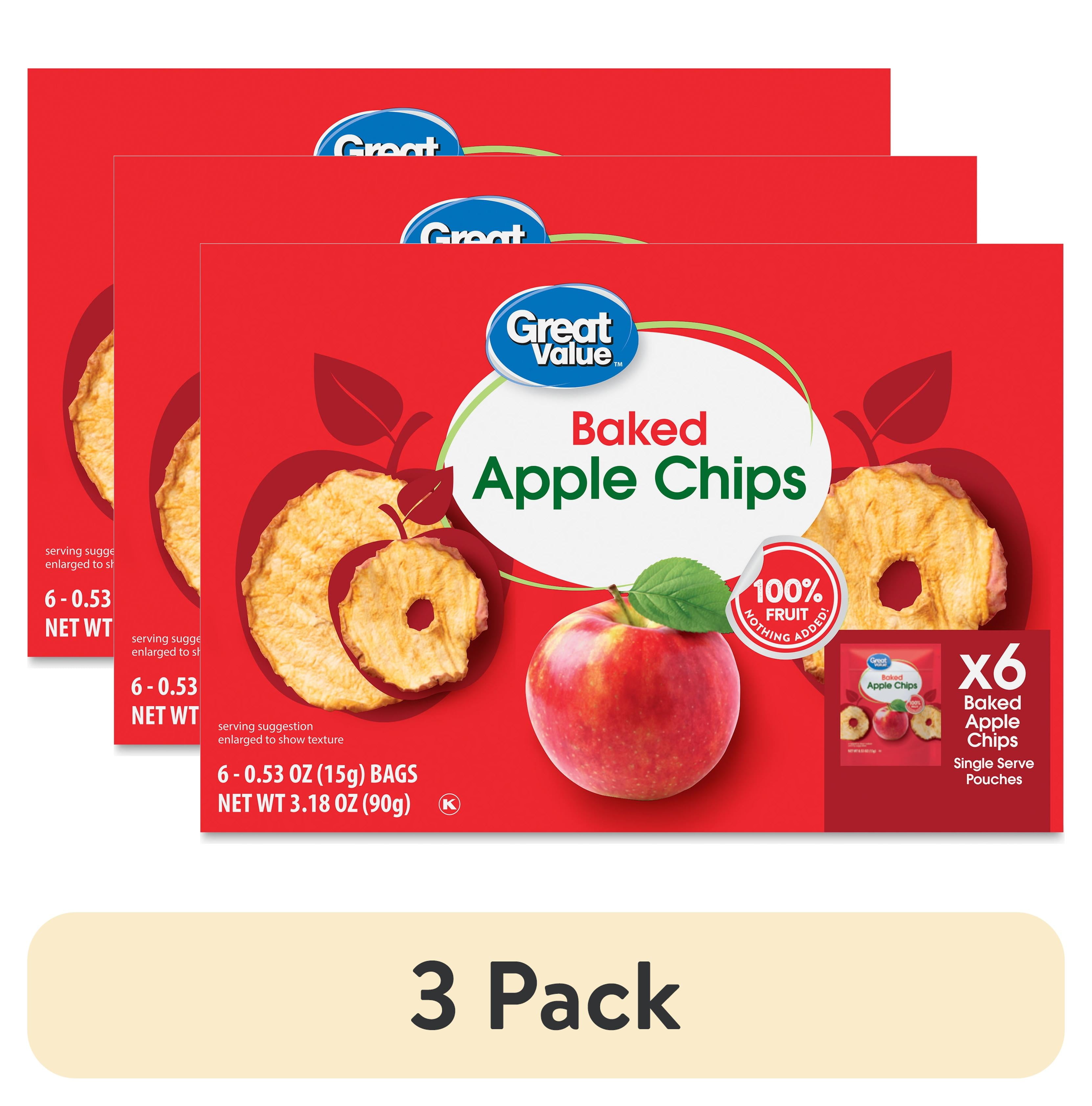 Great Value Apple Chips (3) | Snack chips for office lounges - Walmart ...
