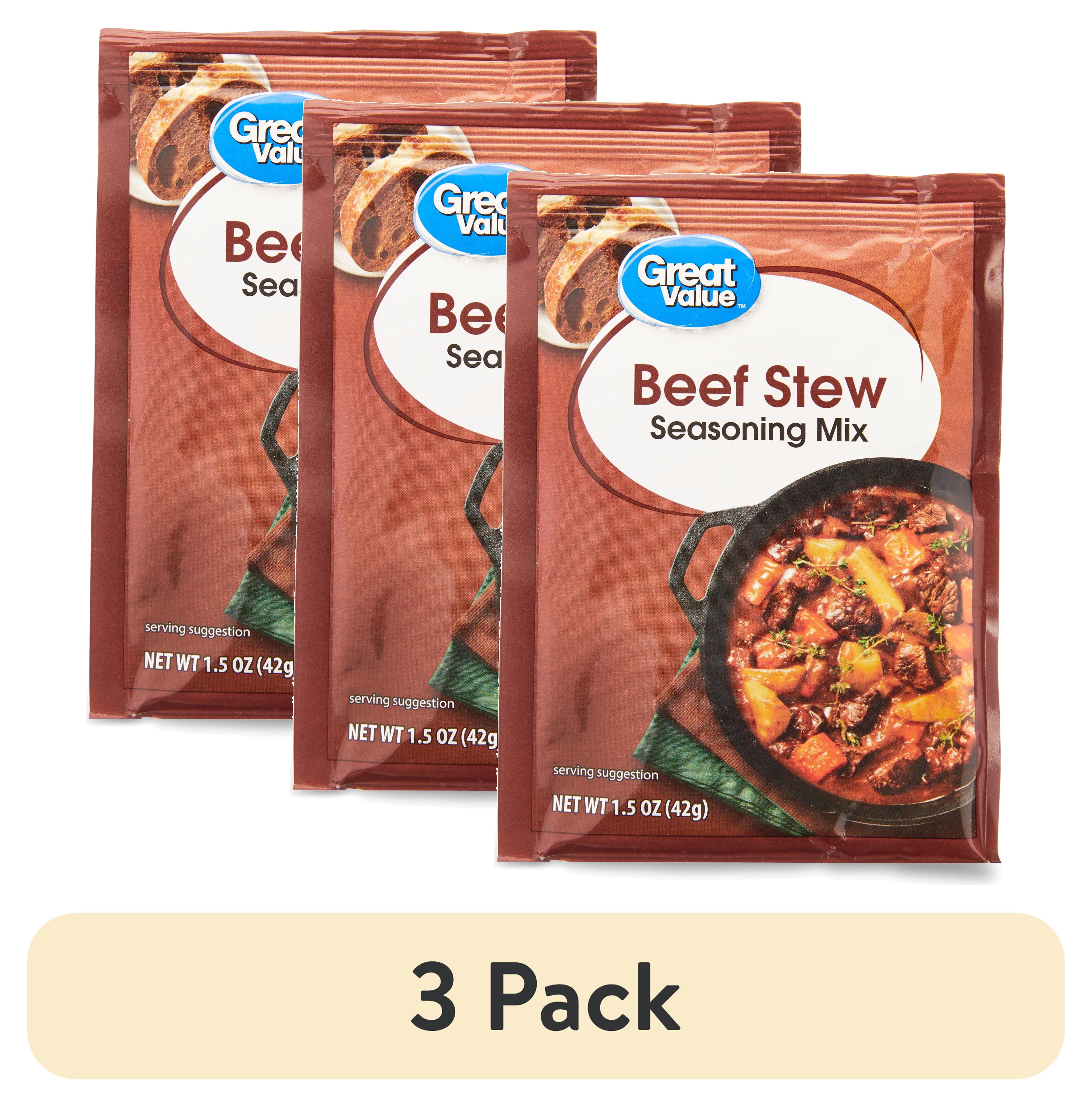 (3 pack) Great Value Beef Stew Seasoning Mix, 1.5 oz - Walmart.com