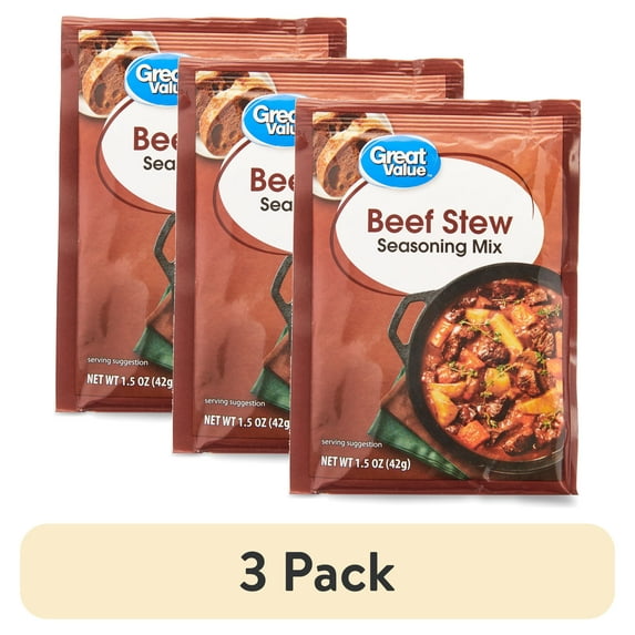 (3 pack) Great Value Beef Stew Seasoning Mix, 1.5 oz - Walmart.com