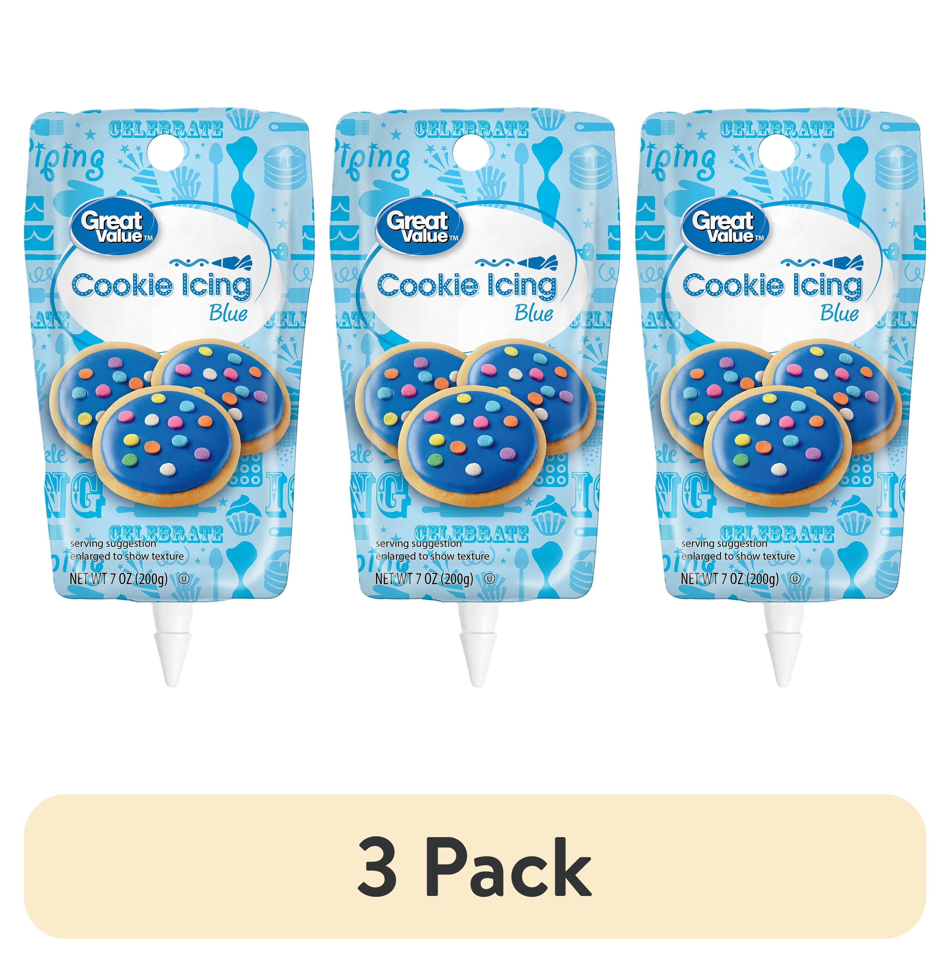 (3 pack) Great Value Blue Cookie Icing, 7 oz - Walmart.com