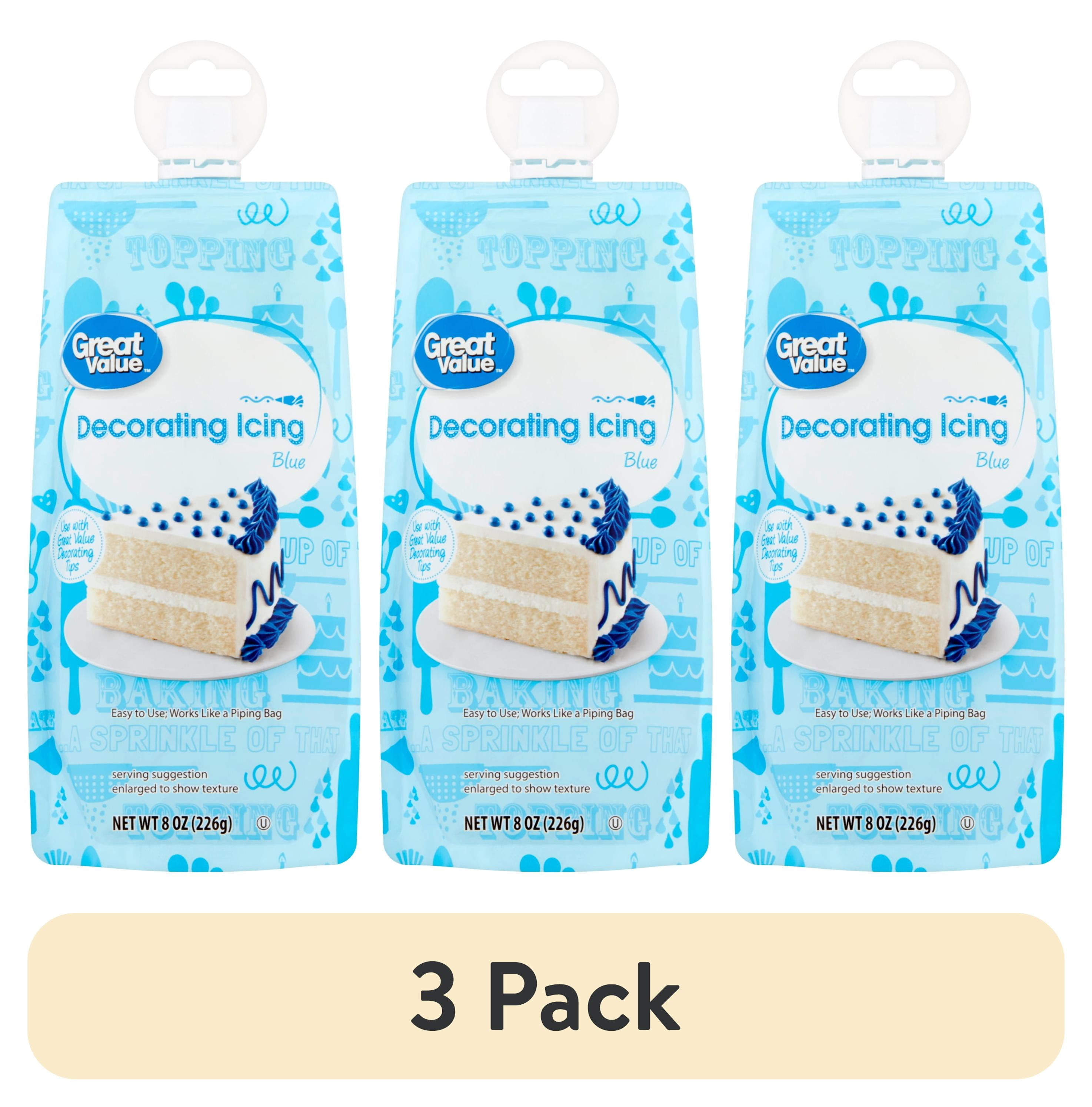 (3 pack) Great Value Blue Decorating Icing, 8 oz - Walmart.com
