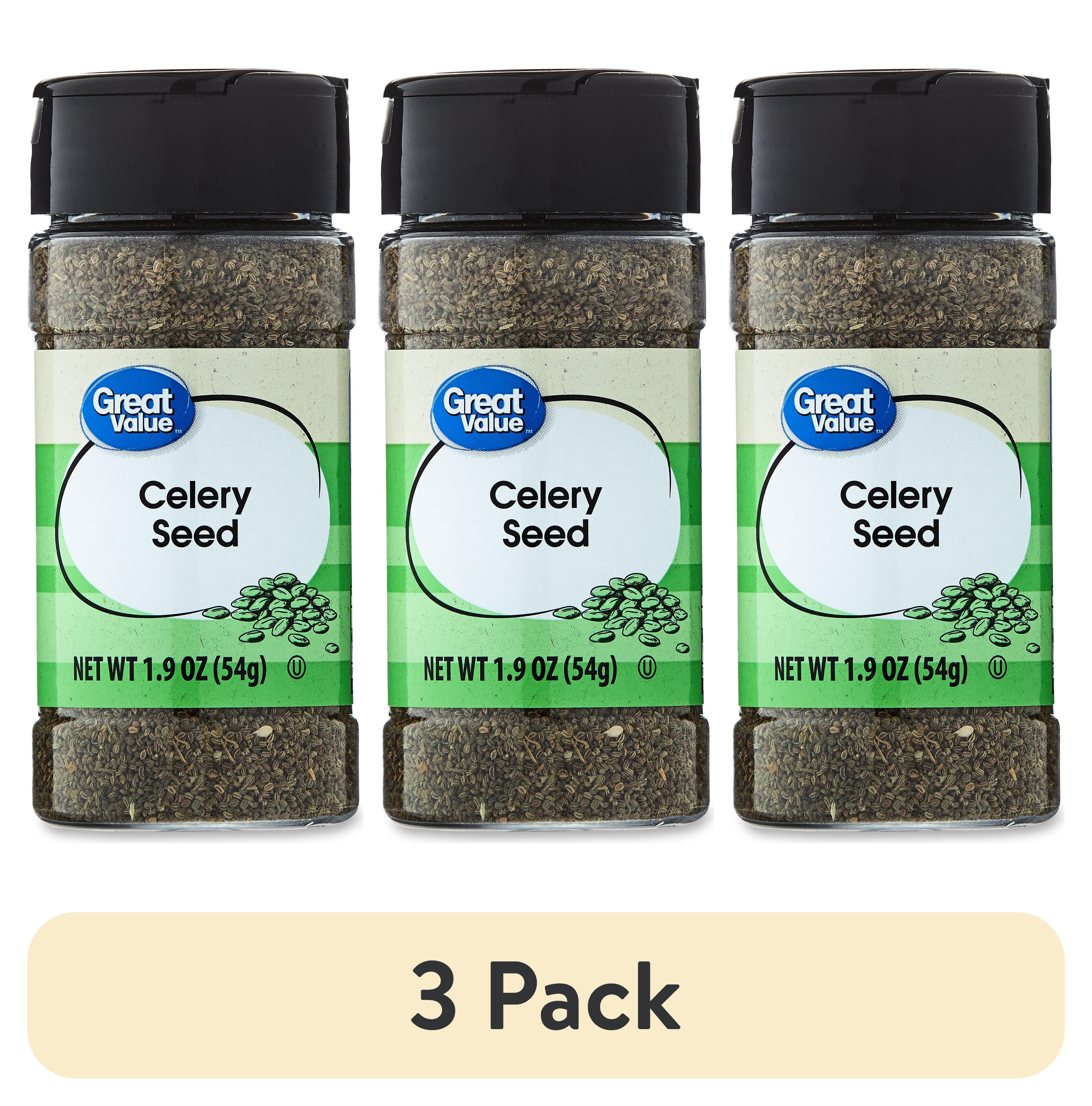 (3 pack) Great Value Celery Seed, 1.9 oz - Walmart.com