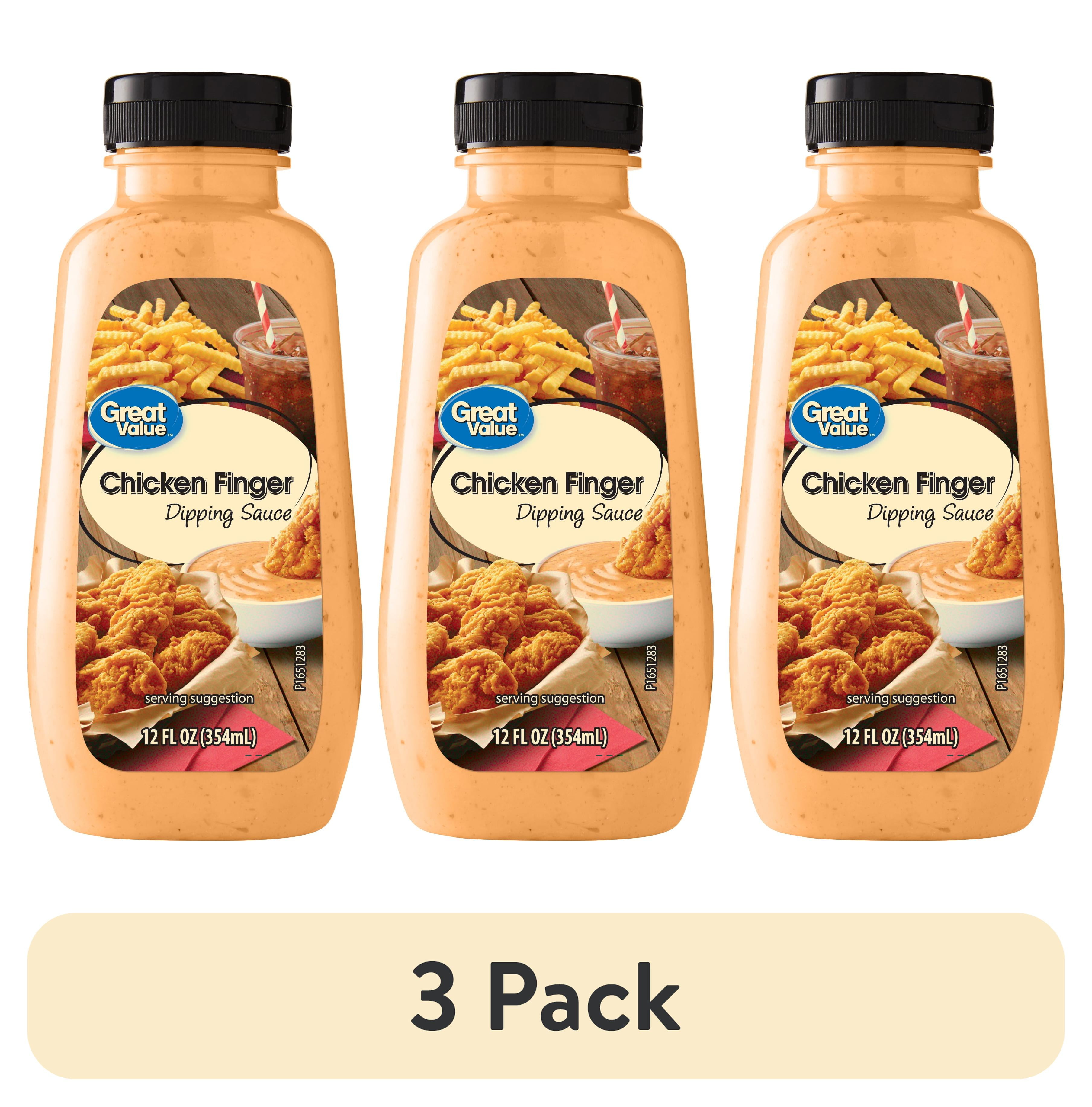 (3 pack) Great Value Chicken Finger Dipping Sauce, 12 fl oz - Walmart.com