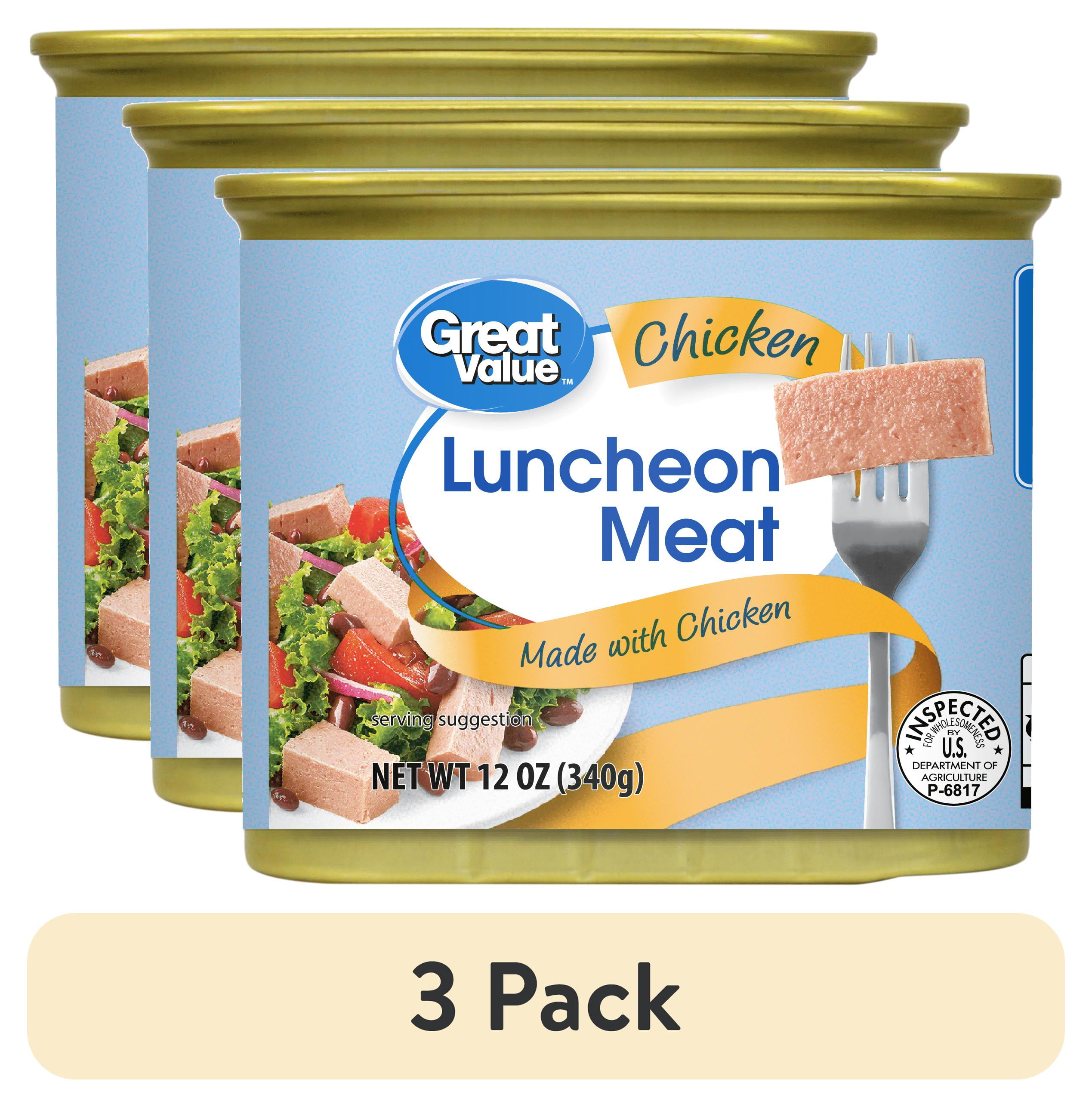 (3 pack) Great Value Chicken Lunchmeat, 12 oz Can - Walmart.com