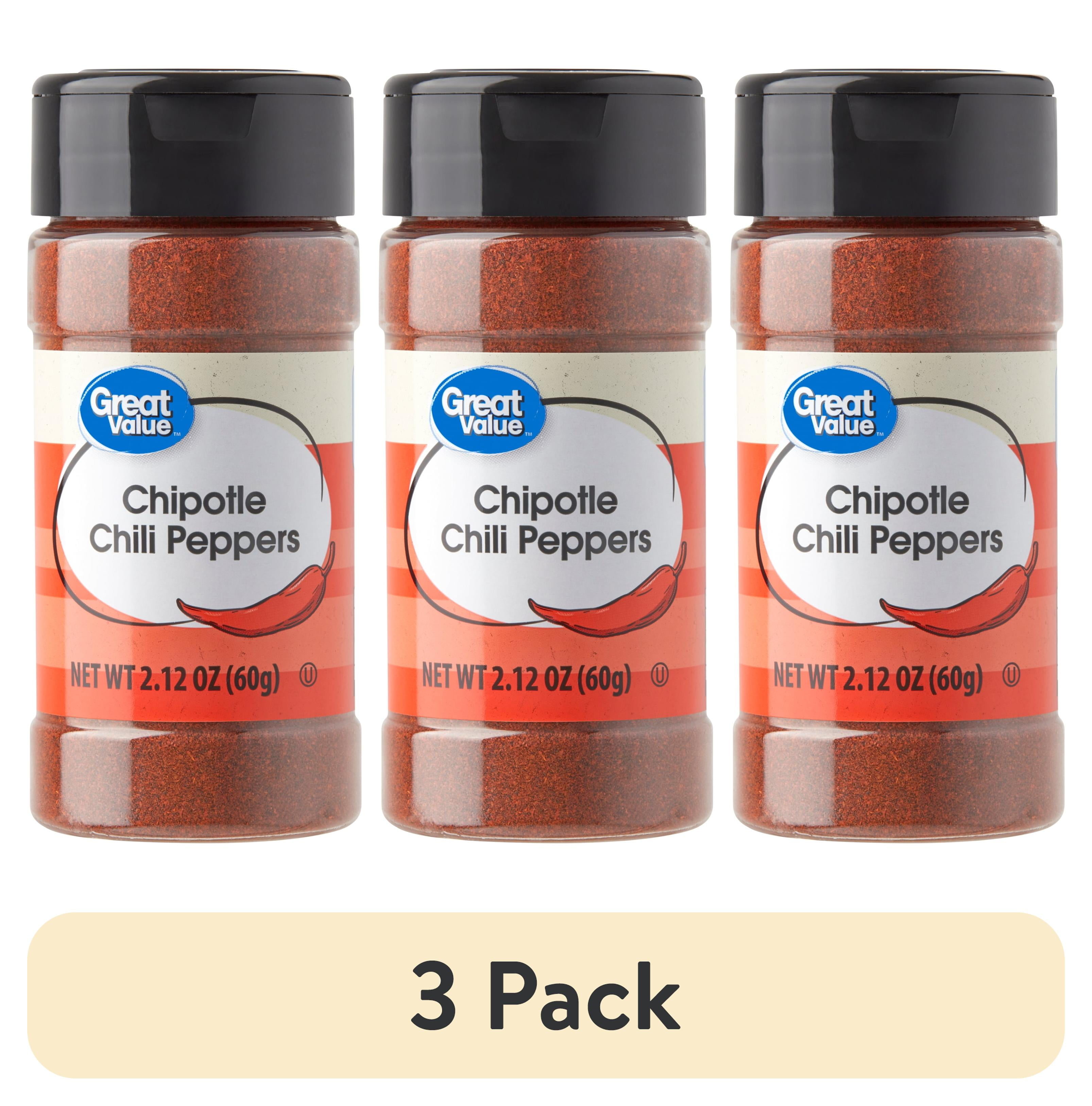 (3 pack) Great Value Chipotle Chili Pepper, 2.12 oz - Walmart.com