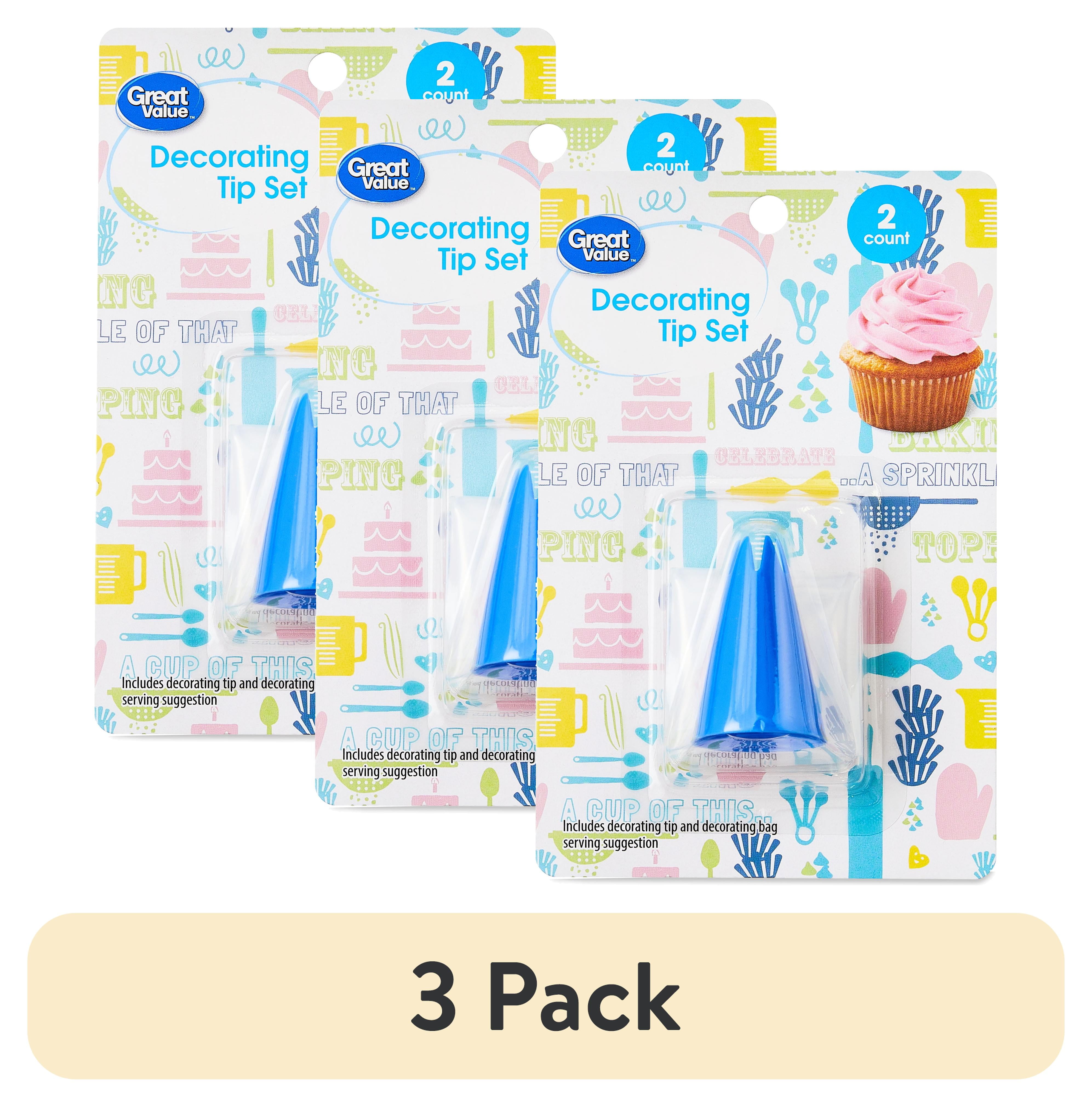 (3 pack) Great Value Decorating Bag with a Star Tip, 1 Count - Walmart.com