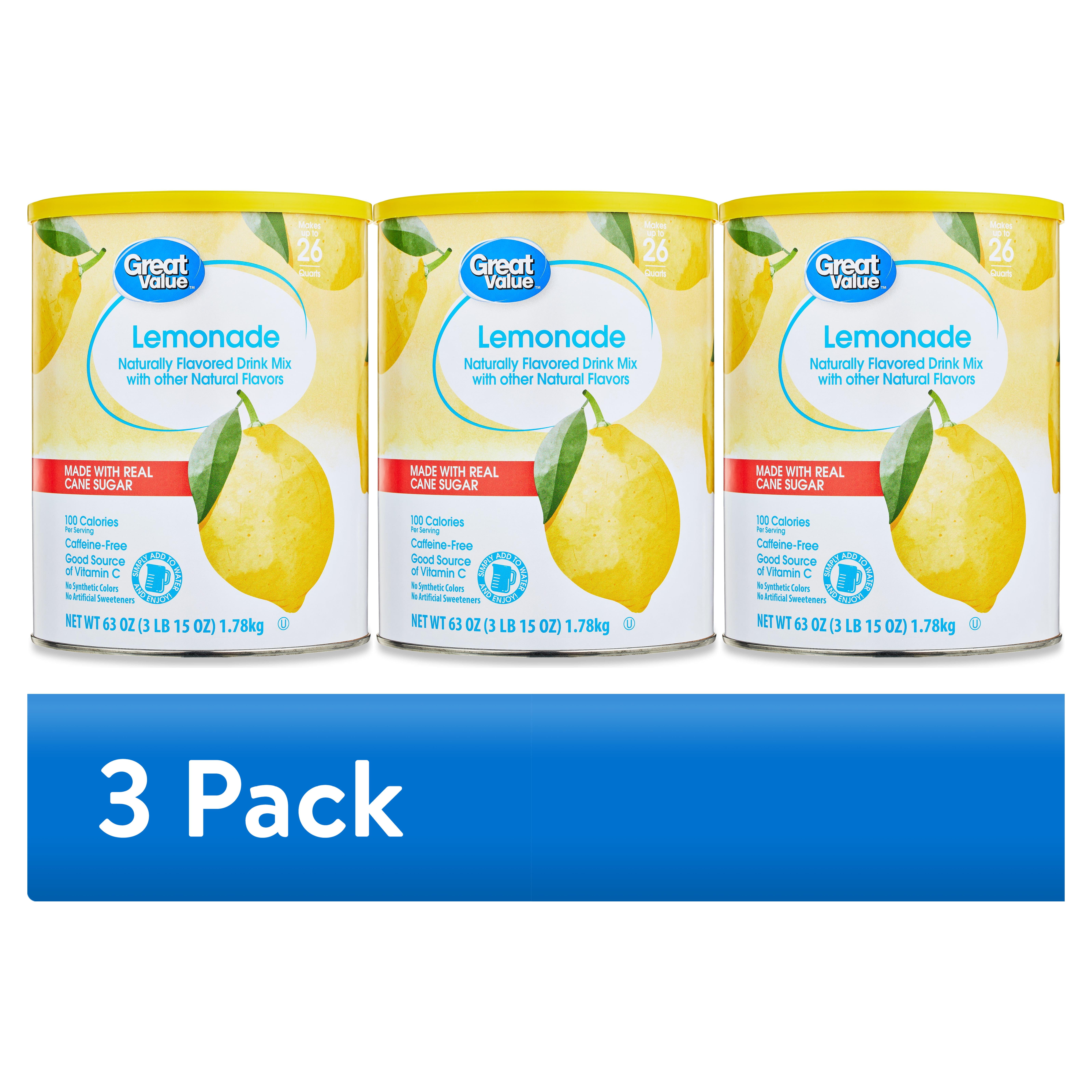 (3 pack) Great Value Lemonade 26 QT - Walmart.com