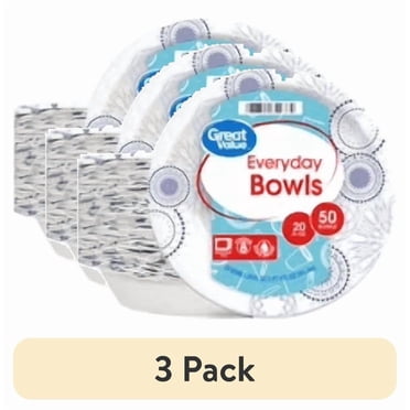 Great Value Paper Bowls 50ct | Small kraft paper bowls - Walmart ...