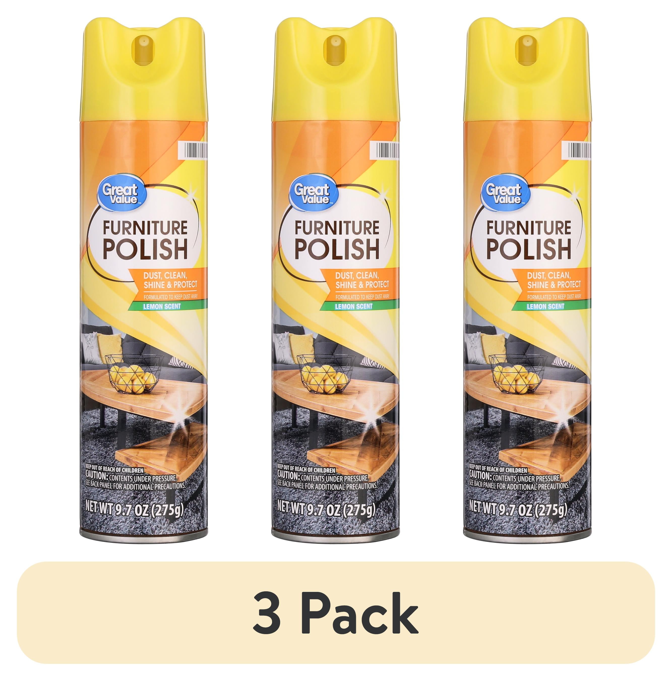 (3 pack) Great Value Furniture Polish, Lemon Scent, 9.7 oz - Walmart.com