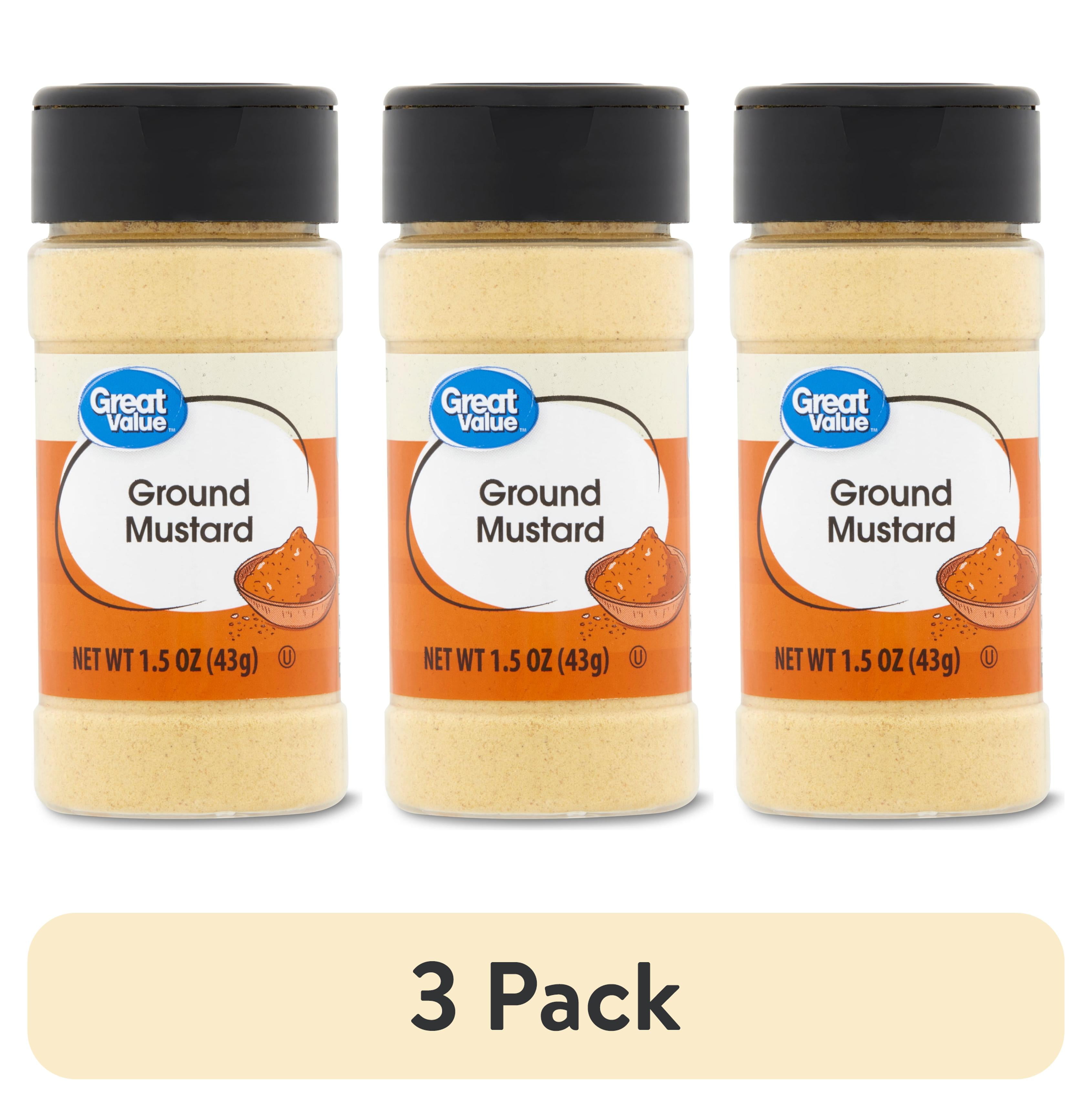 (3 pack) Great Value Ground Mustard, 1.5 oz - Walmart.com