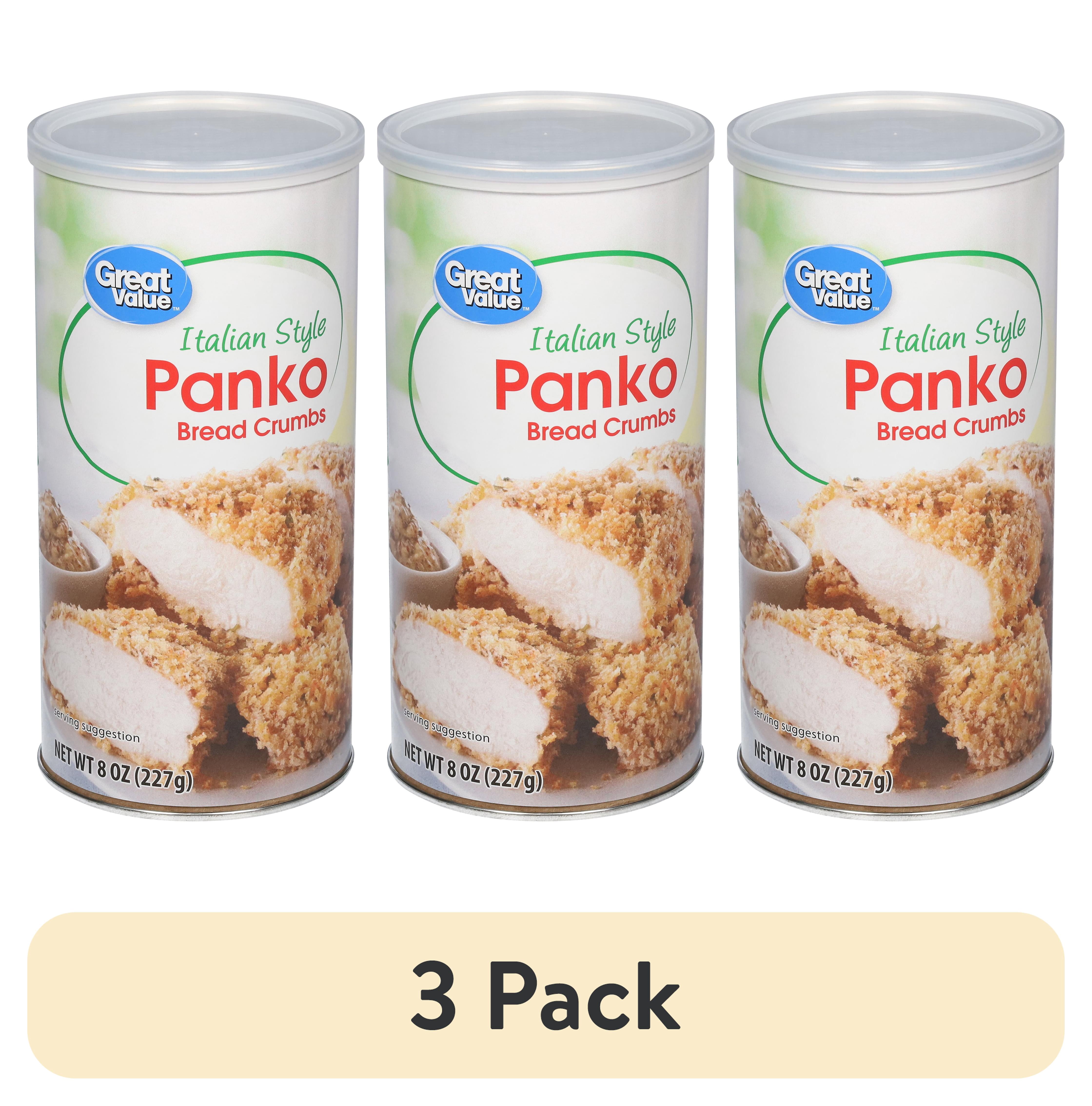 (3 pack) Great Value Italian Style Panko Bread Crumbs, 8 oz - Walmart.com