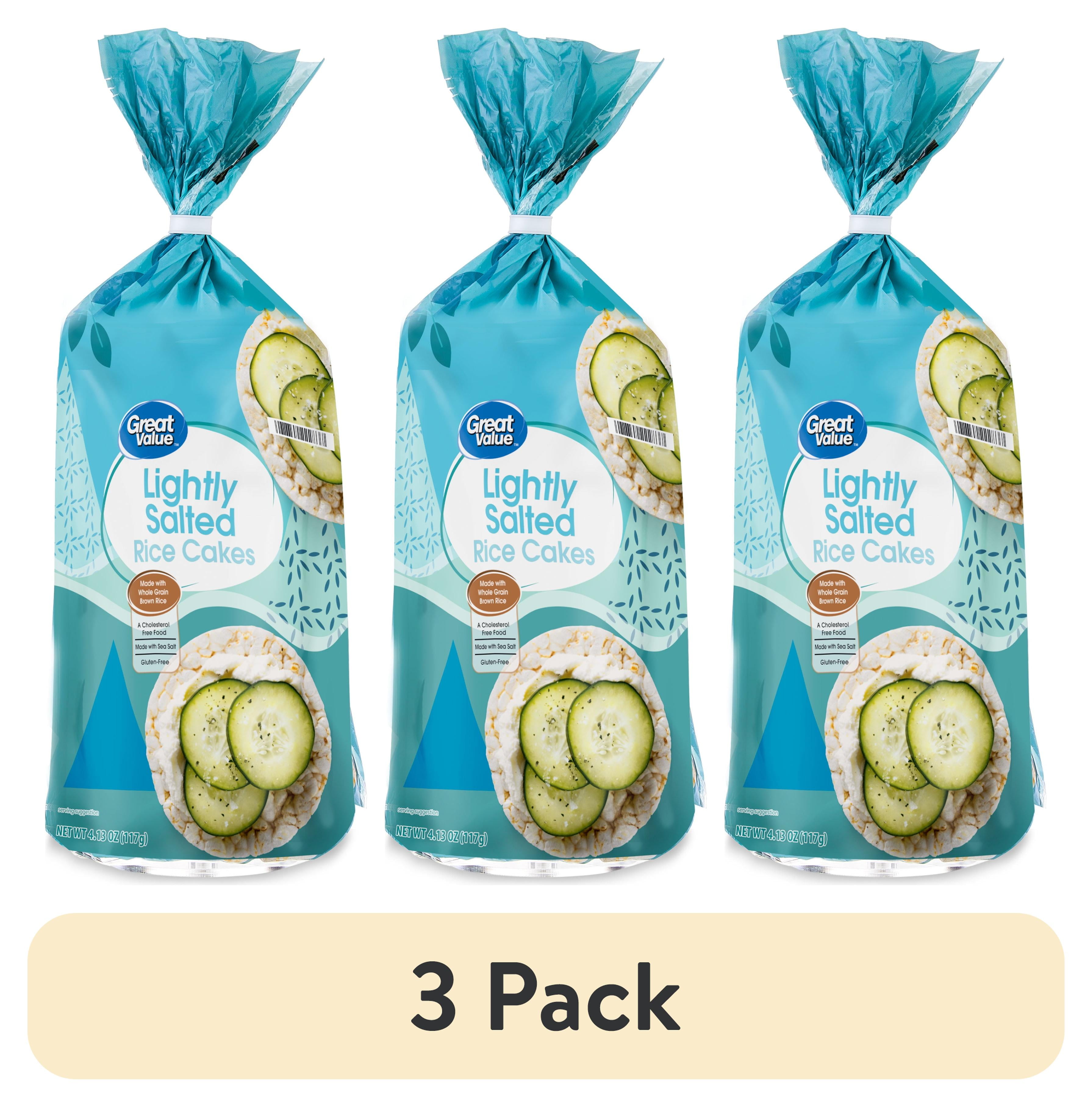 (3 pack) Great Value Lightly Salted Rice Cakes, 4.13 oz Bag - Walmart.com