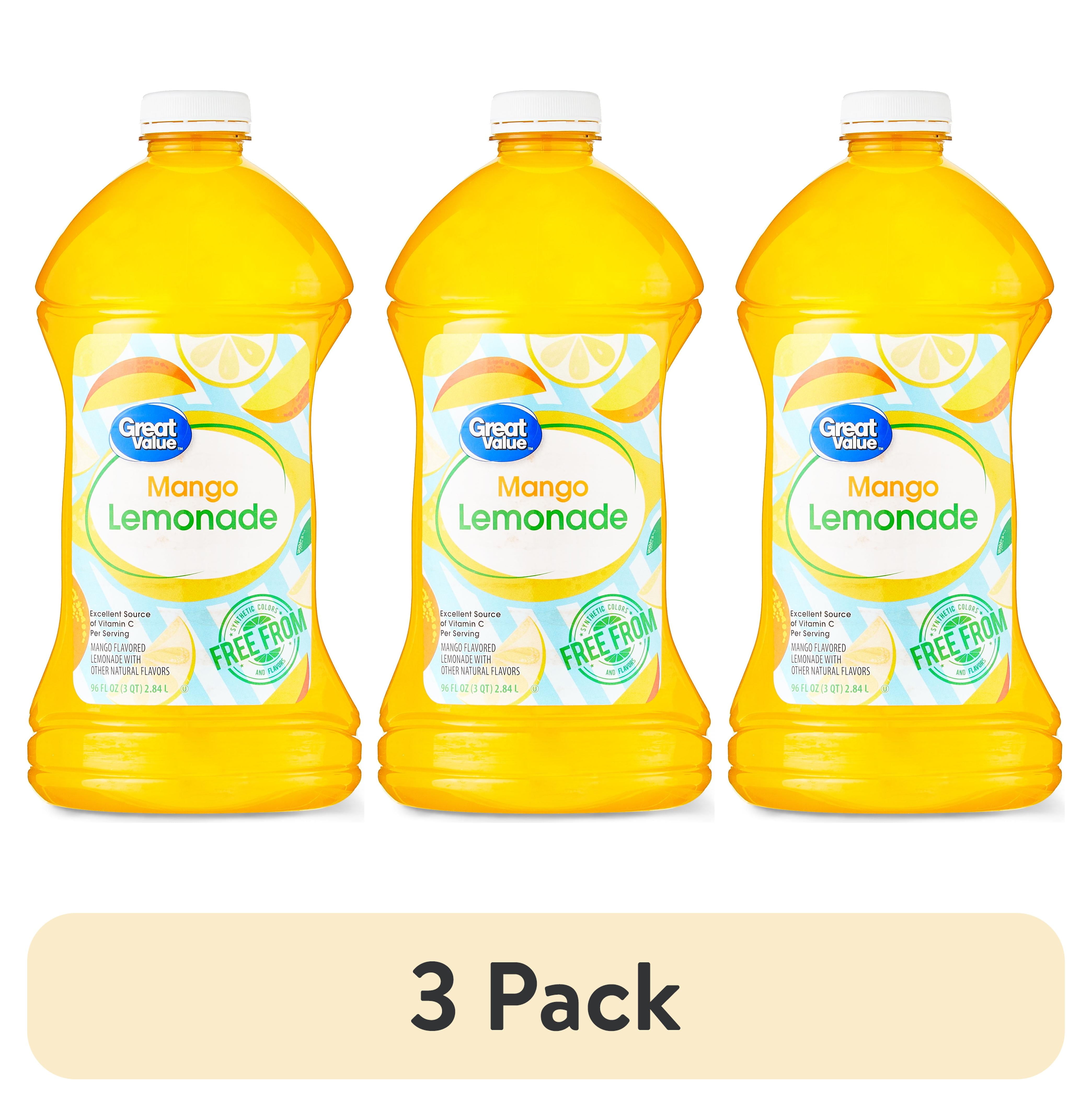 (3 pack) Great Value Mango Lemonade, 96 oz - Walmart.com