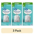 (3 pack) Great Value Medium Trash Bags, 8 Gallon, 40 Bags (Drawstring ...