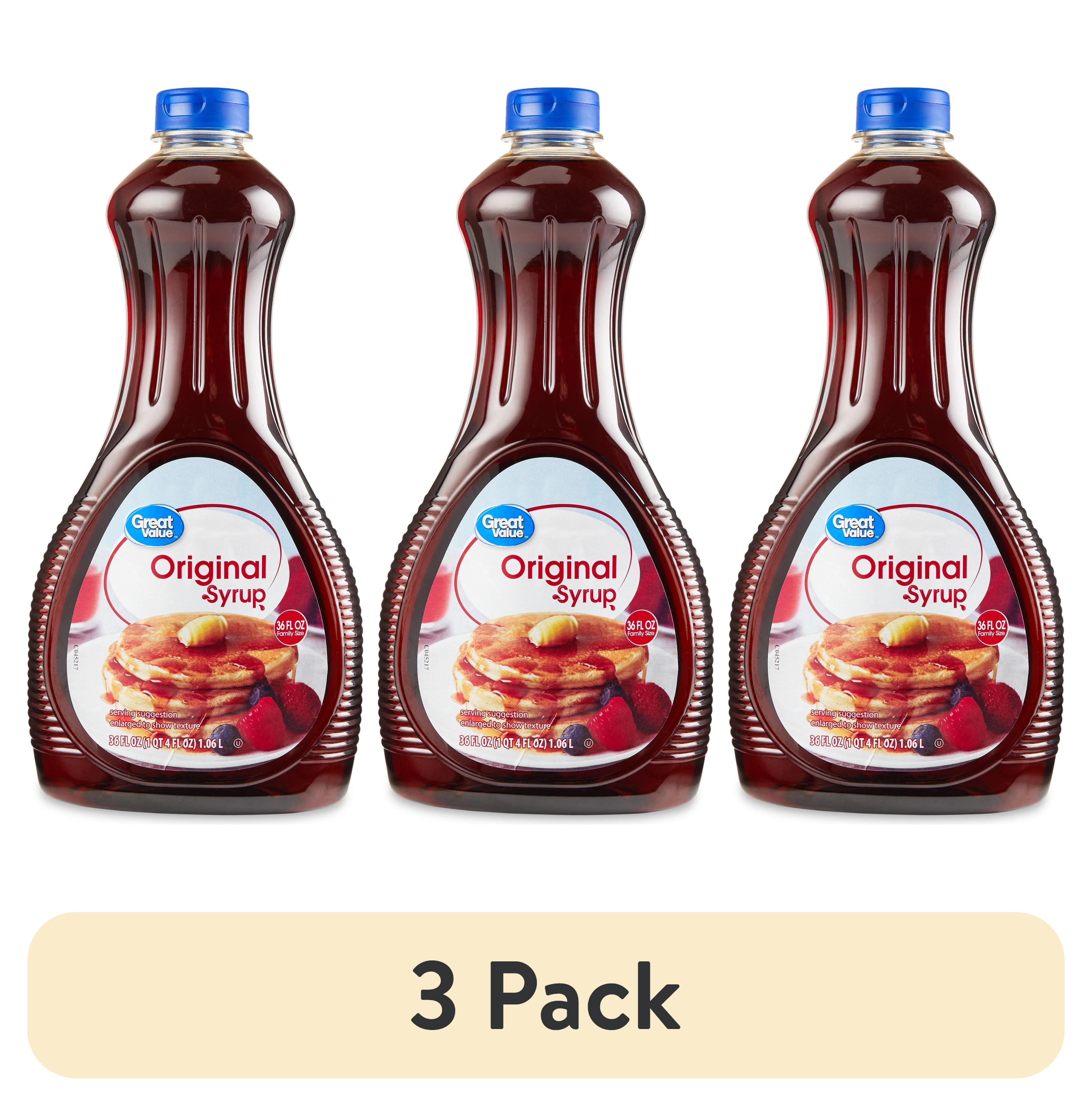 (3 pack) Great Value Original Syrup, 36 fl oz - Walmart.com