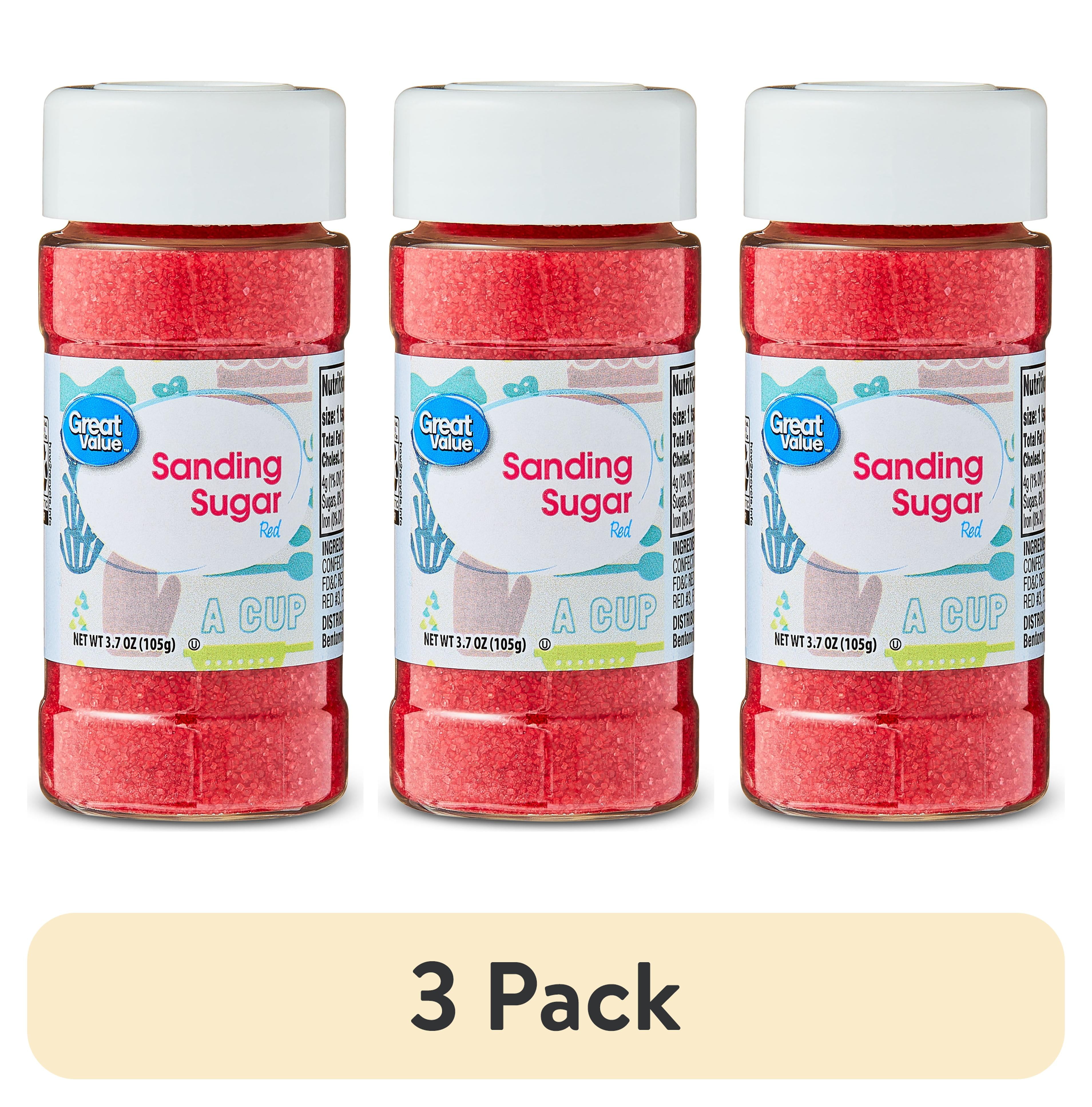 (3 pack) Great Value Red Sanding Sugar, 3.7 oz - Walmart.com