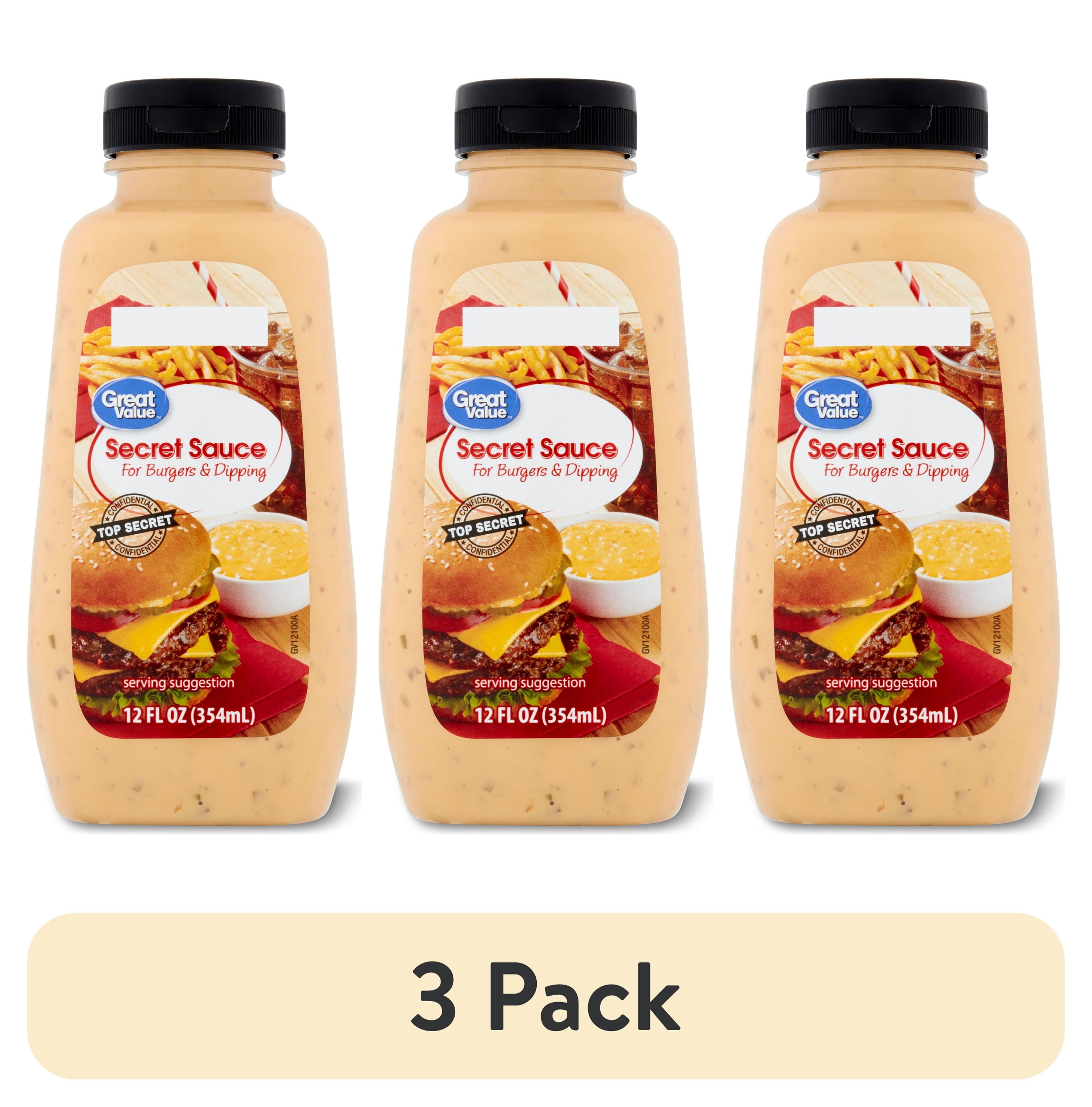 (3 pack) Great Value Secret Sauce for Burgers & Dipping, 12 fl oz ...