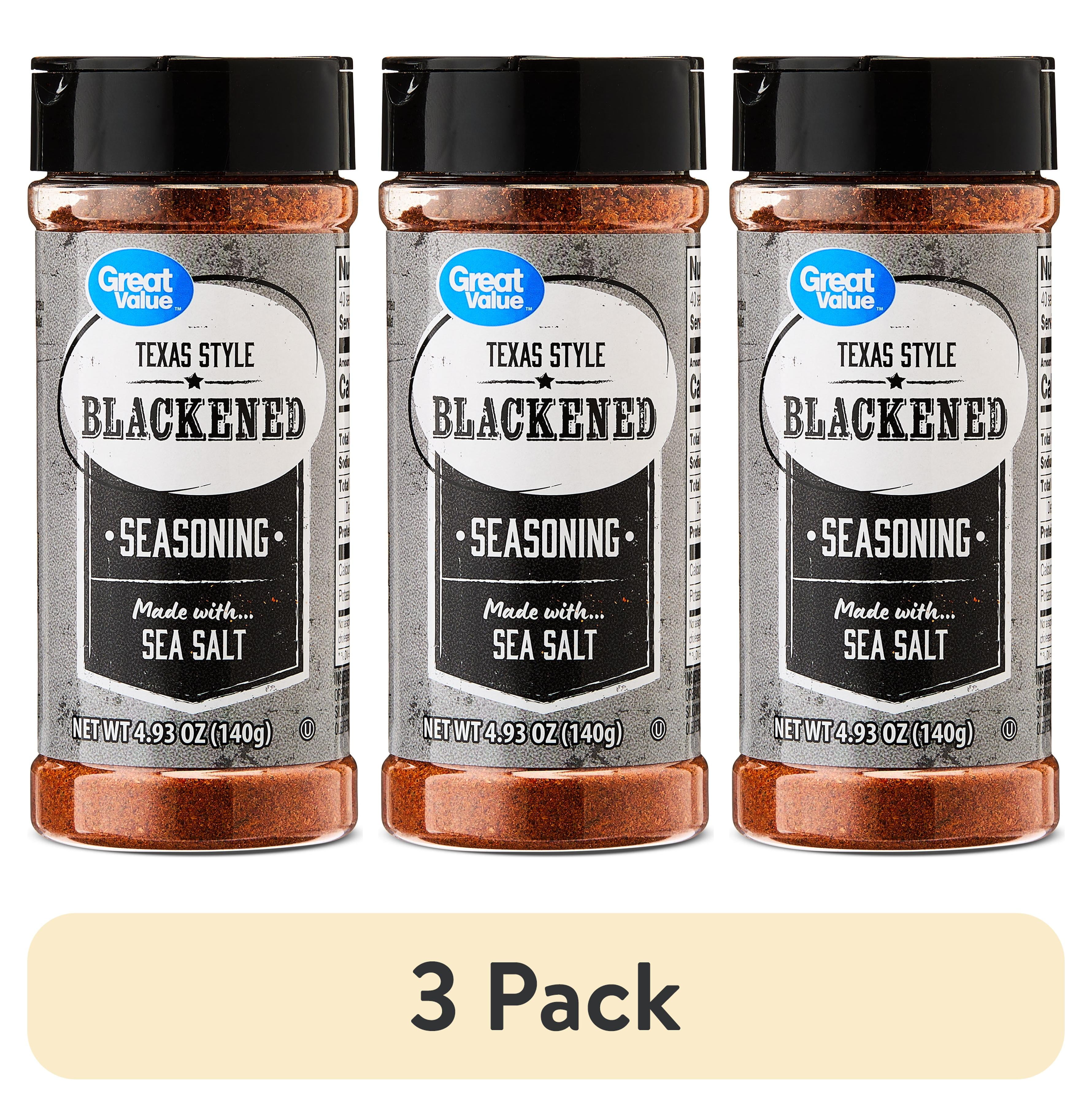 (3 pack) Great Value Texas Style Blackened Seasoning, 4.93 oz - Walmart.com