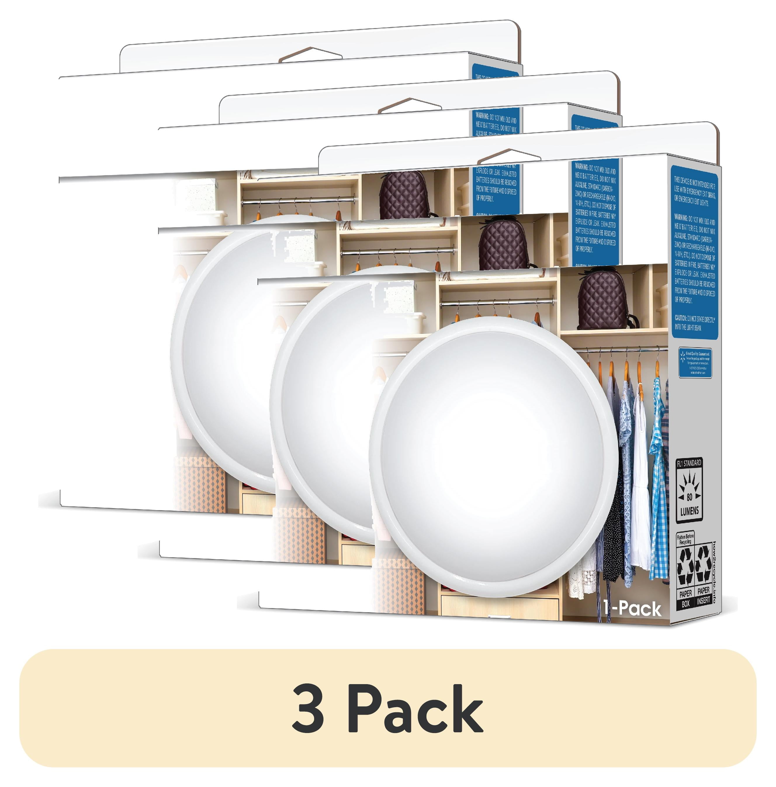 (3 pack) Great Value Wireless LED Large Tap Light - Walmart.com
