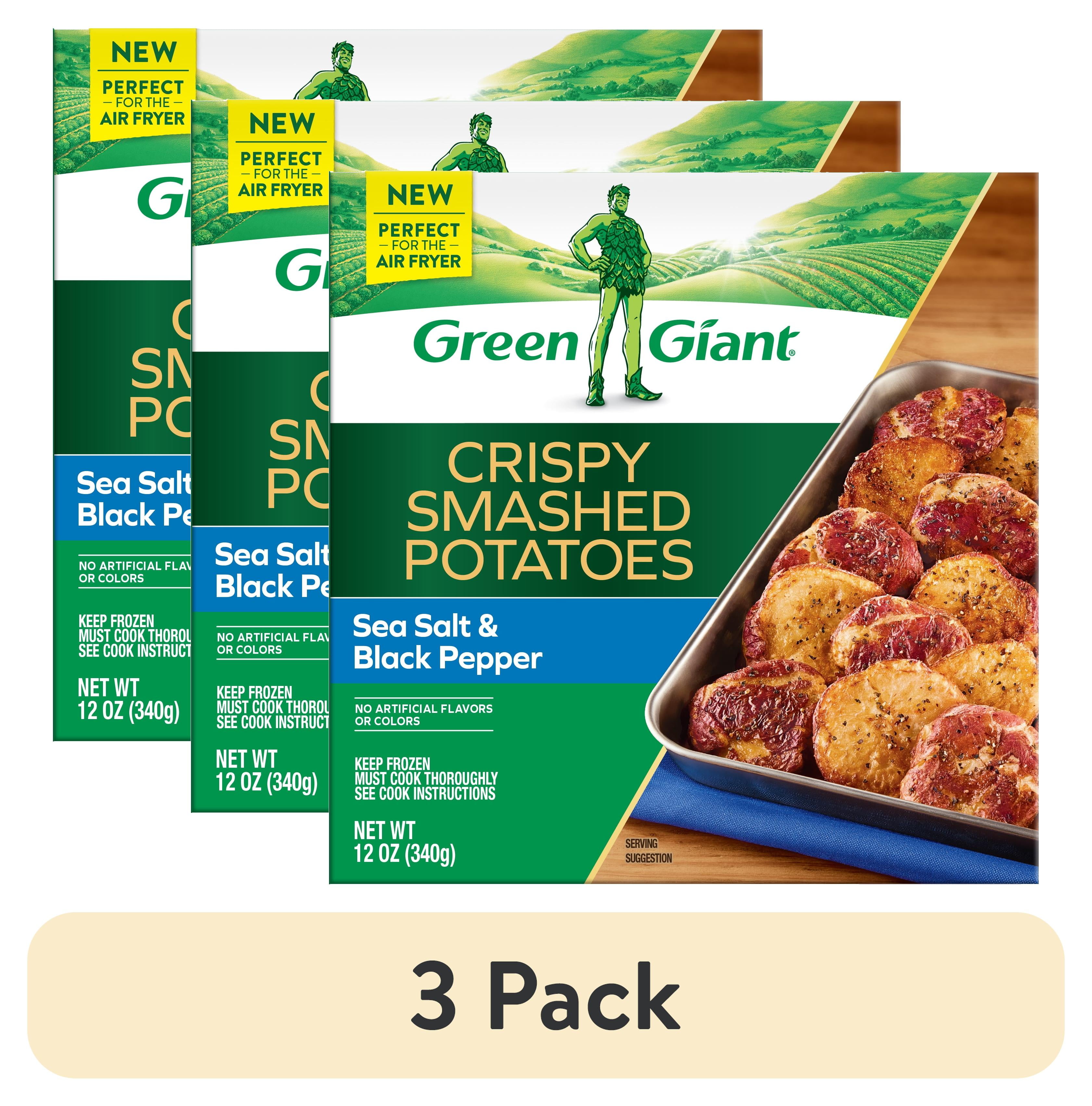 (3 pack) Green Giant Crispy Smashed Potatoes, Sea Salt & Black Pepper ...