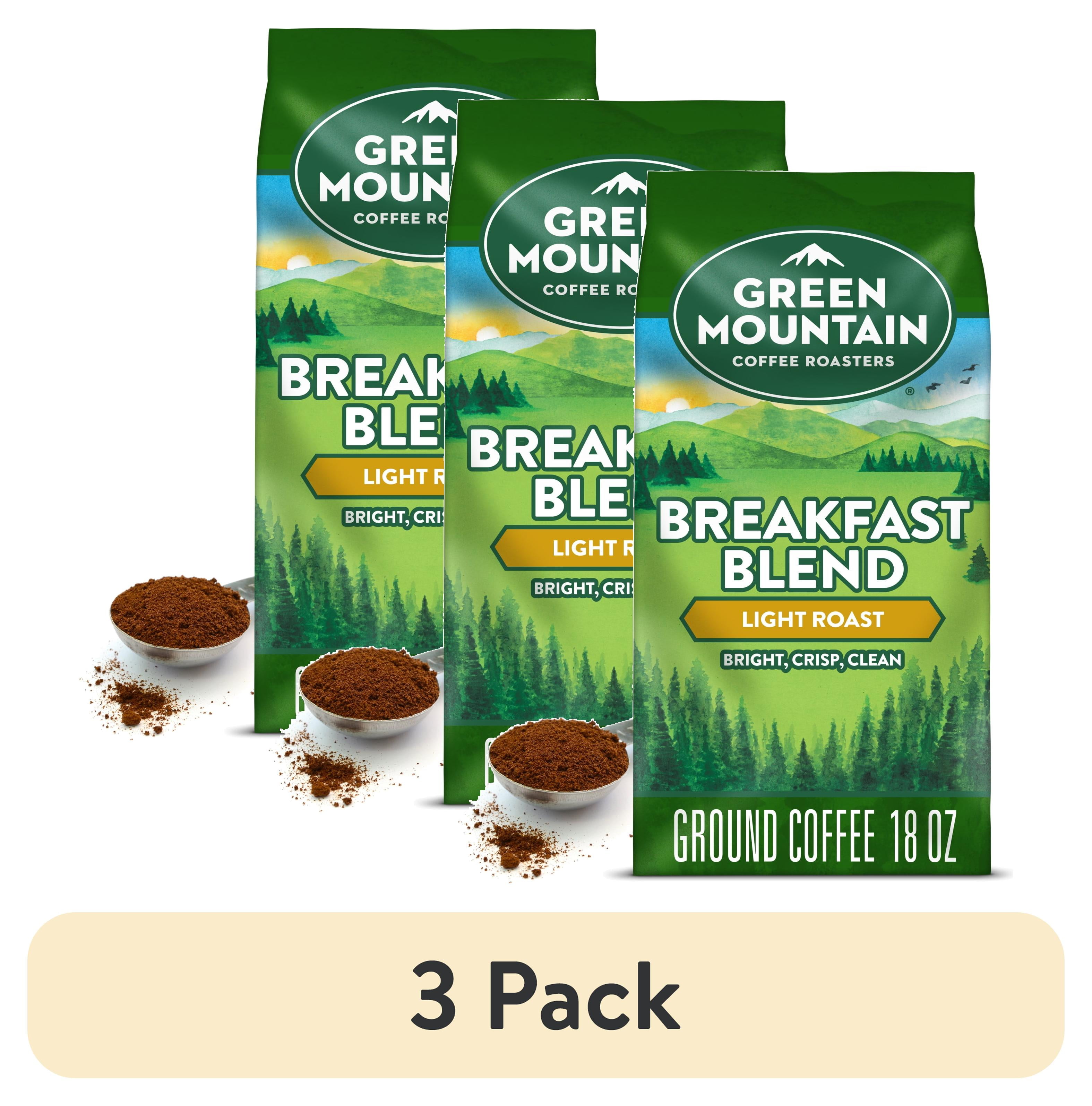 (3 pack) Green Mountain Coffee Roasters Breakfast Blend, Light Roast ...