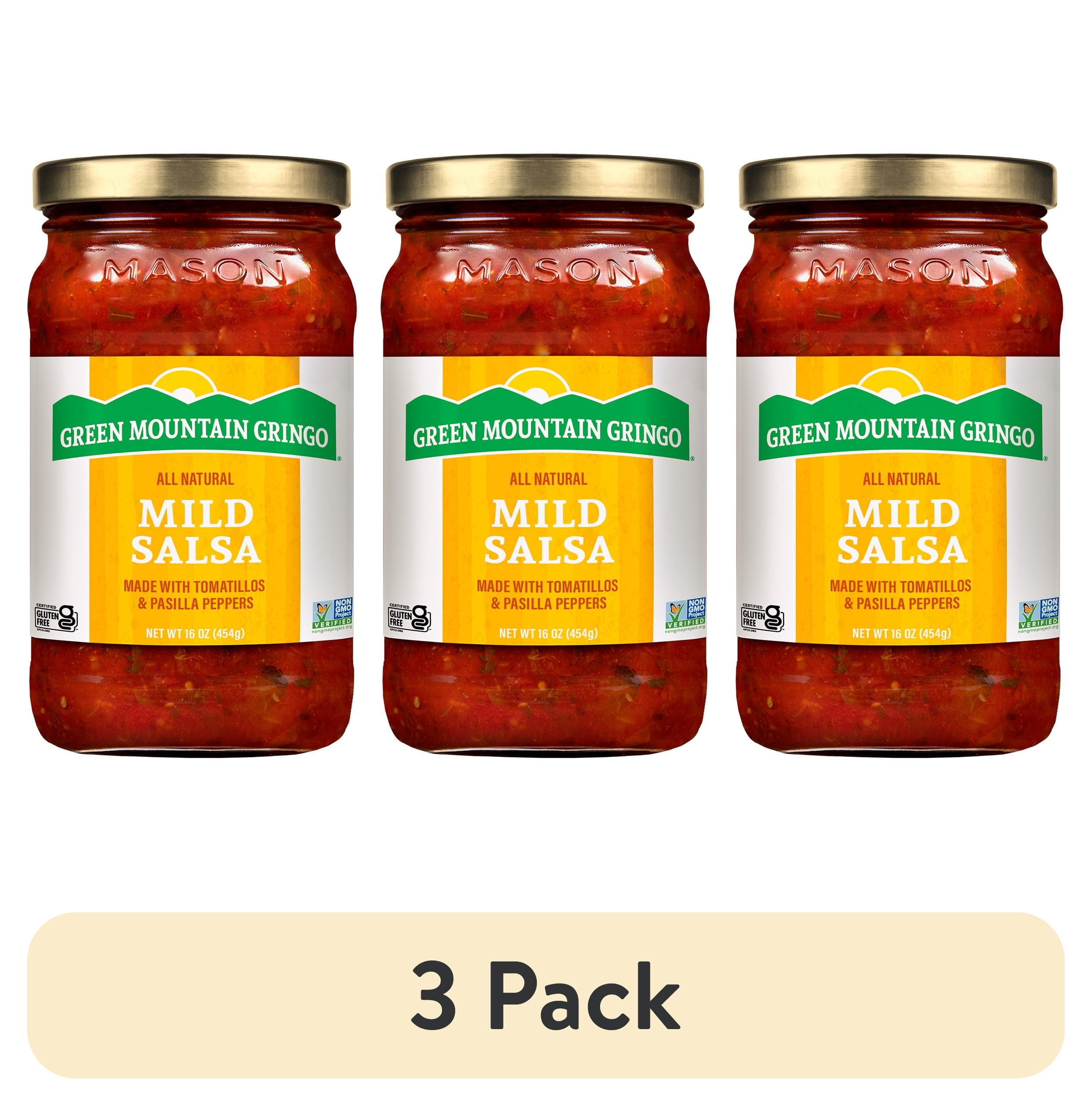 (3 pack) Green Mountain Gringo Salsa, Mild, 16oz - Walmart.com