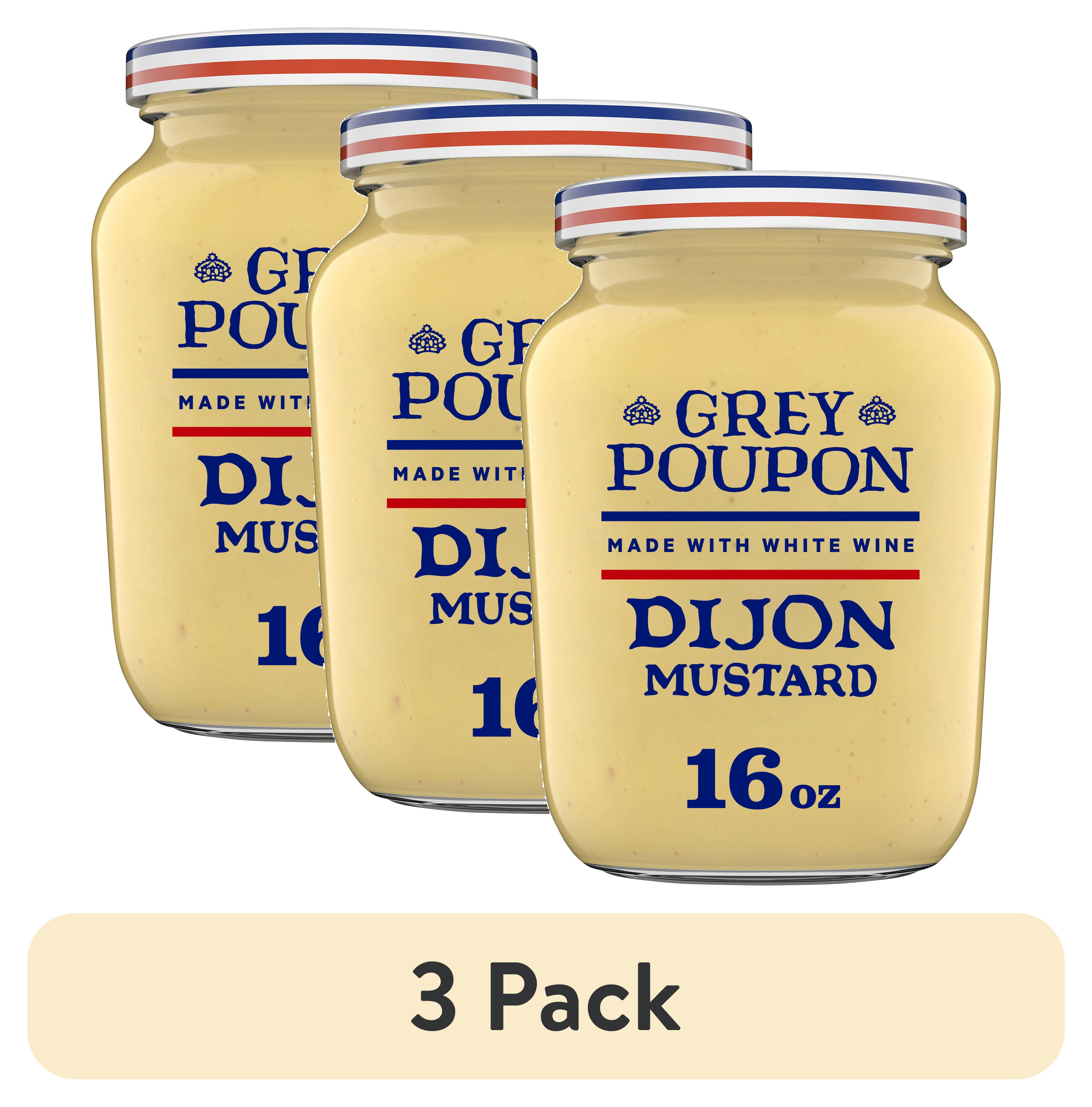 (3 pack) Grey Poupon Dijon Mustard, 16 oz. Jar - Walmart.com