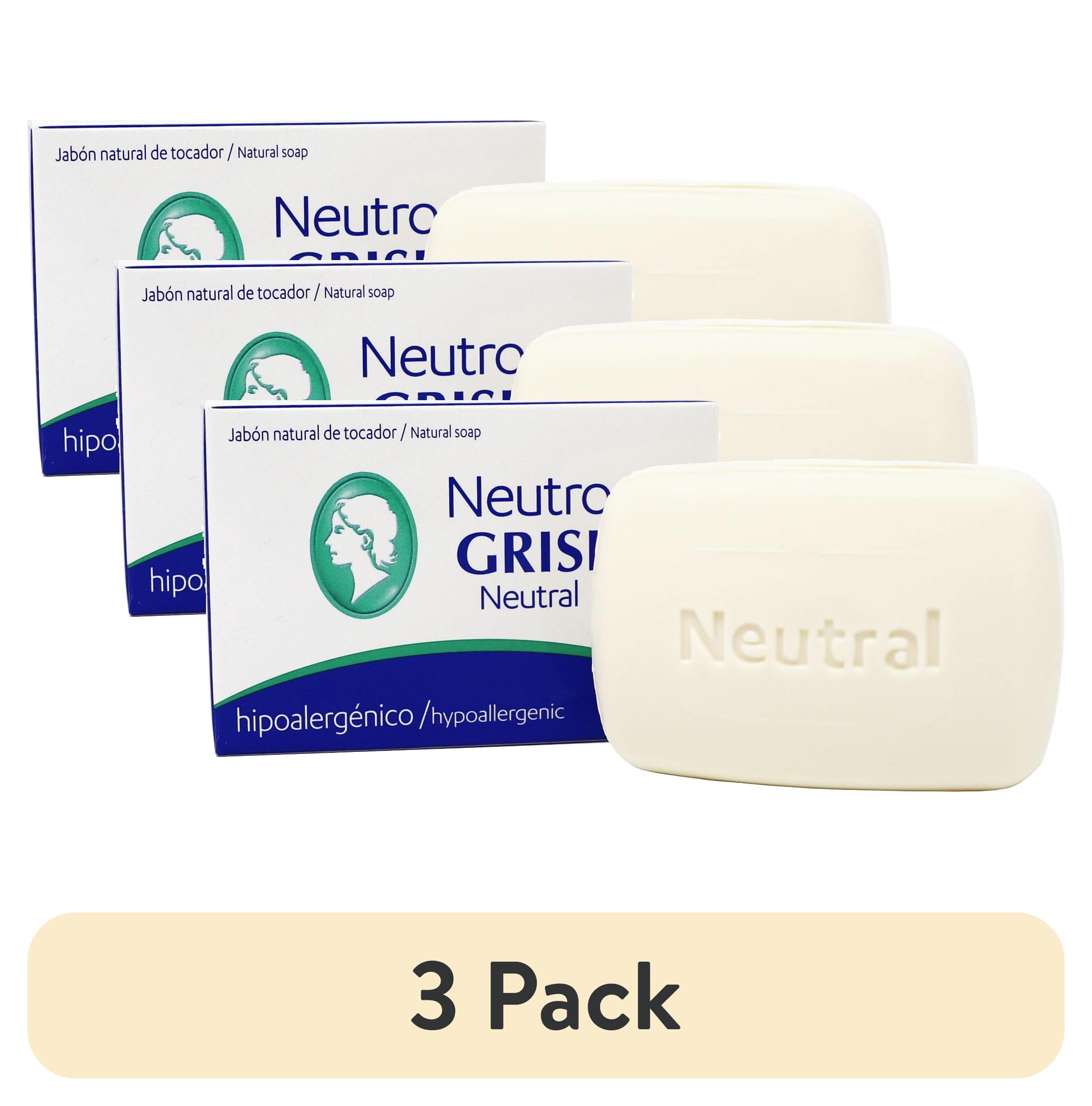 (3 pack) Grisi Neutral Soap Gentle Cleansing for All Ages, All Skin ...