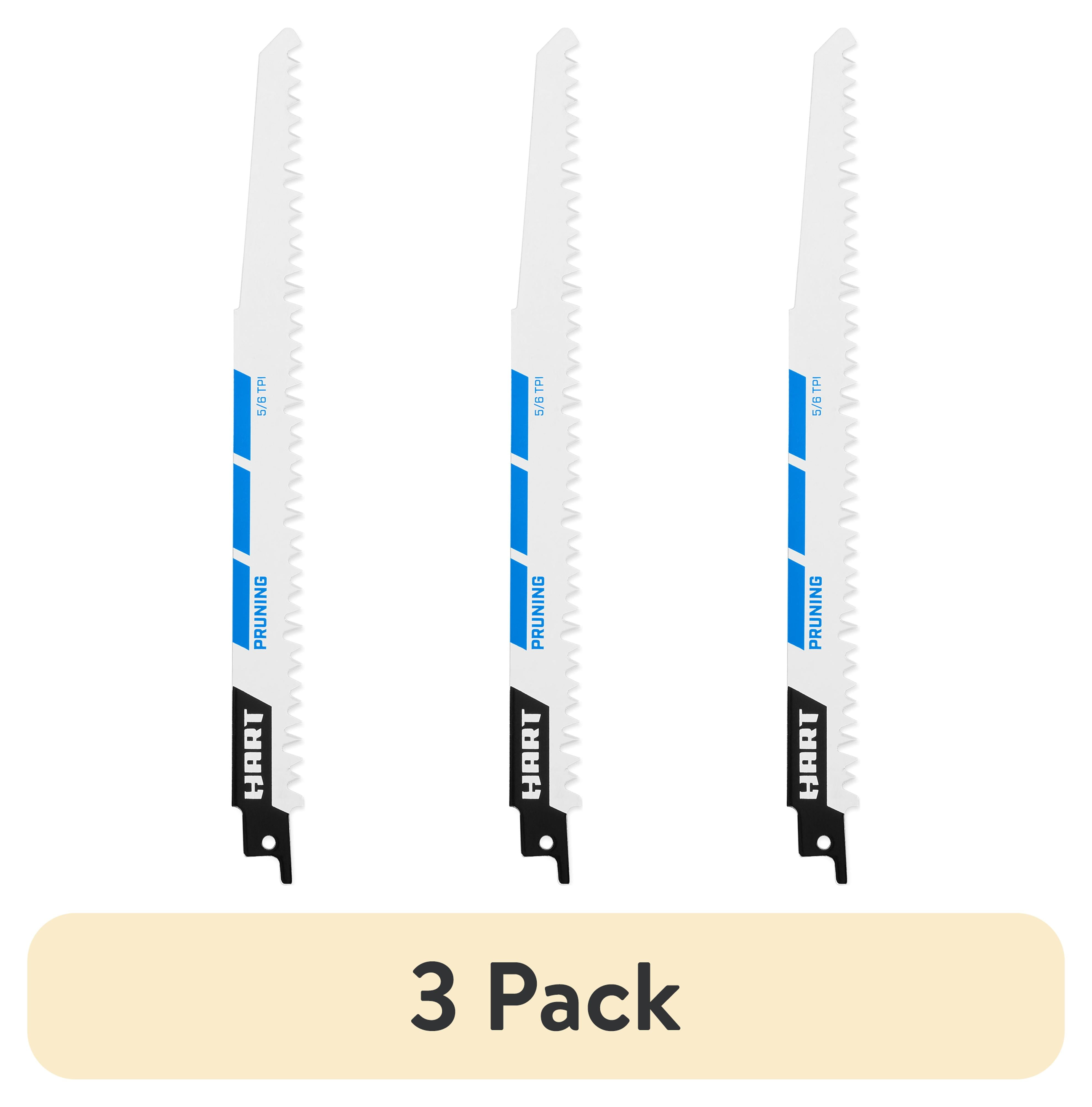 (3 pack) HART 9-inch 5/6 Teeth-Per-Inch Pruning Reciprocating Saw Blade ...