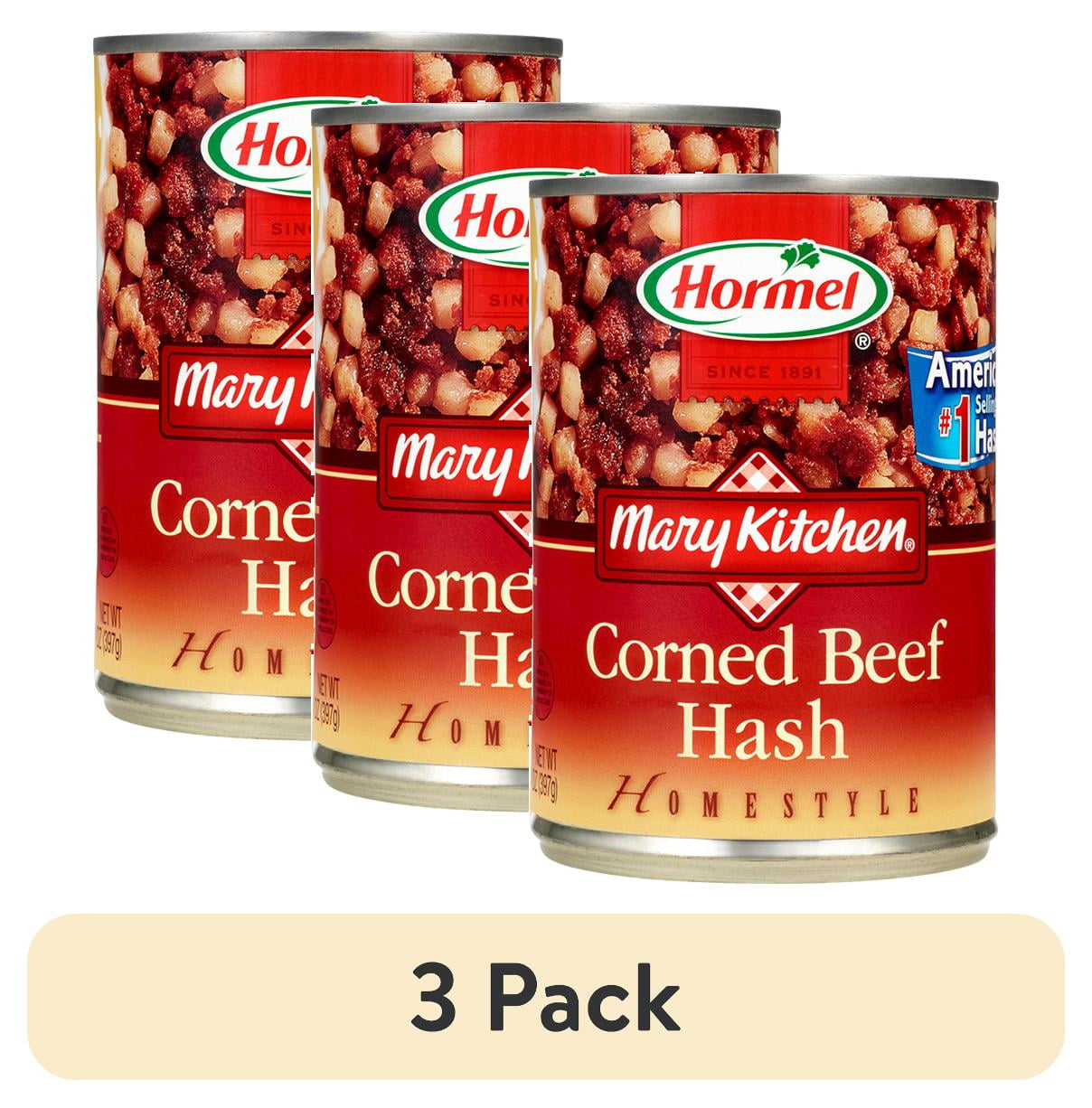 (3 pack) HORMEL MARY KITCHEN Corn Beef Hash, Canned Corned Beef, Shelf ...