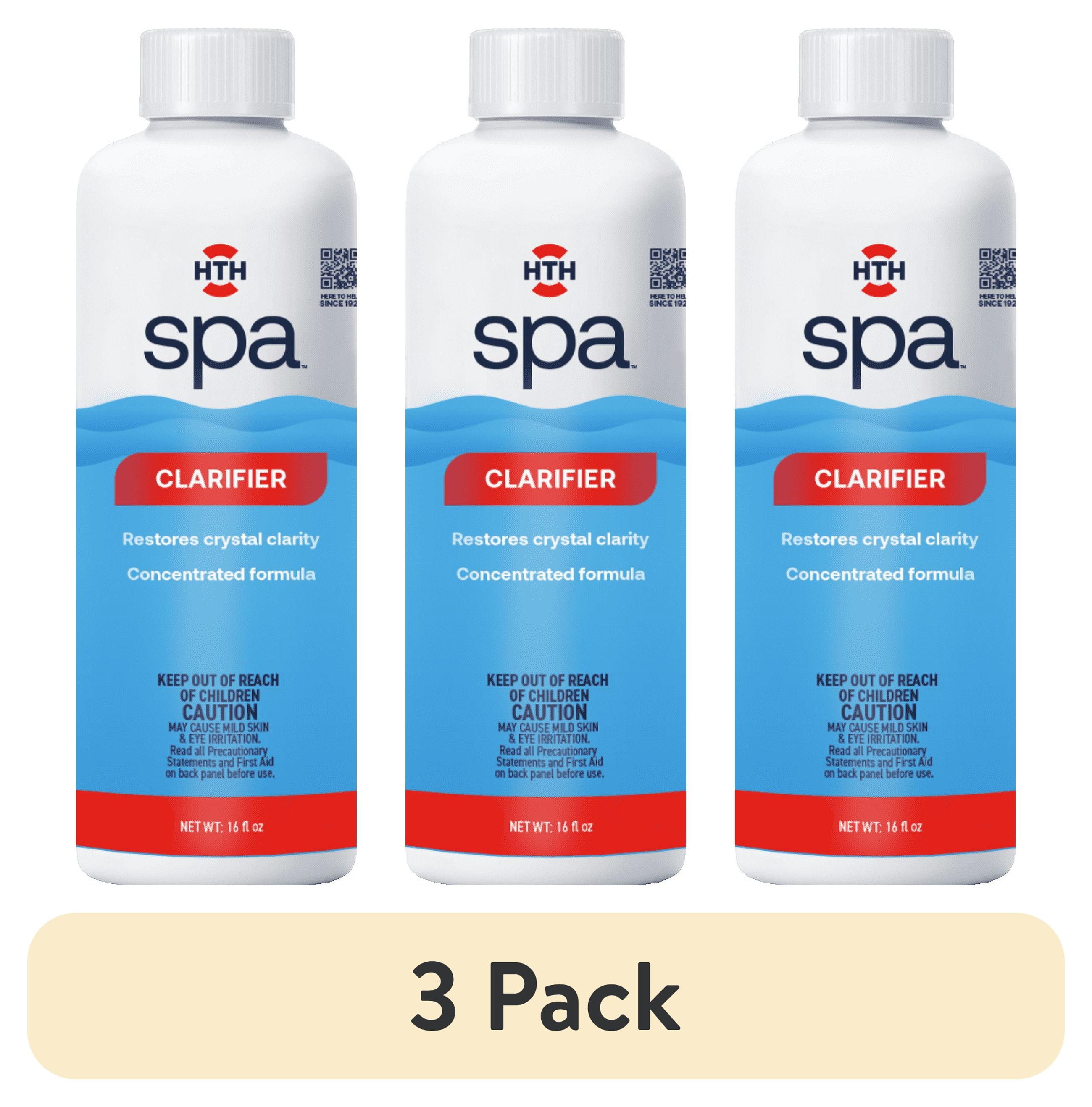 (3 pack) HTH Spa Care Clarifier, Concentrated, for Crystal Clear Water ...