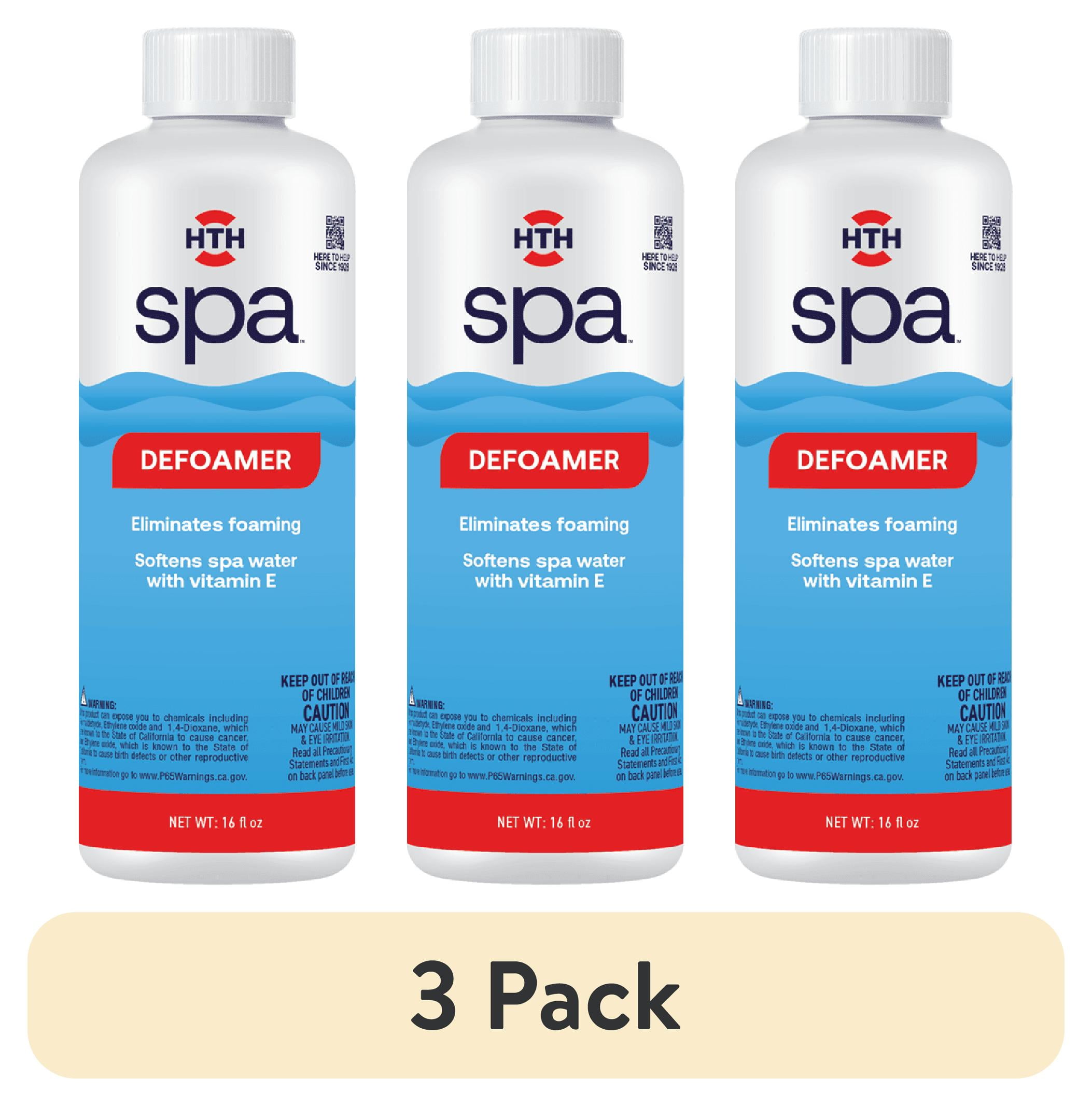 (3 pack) HTH Spa Care Defoamer for Softening Water,16 oz - Walmart.com