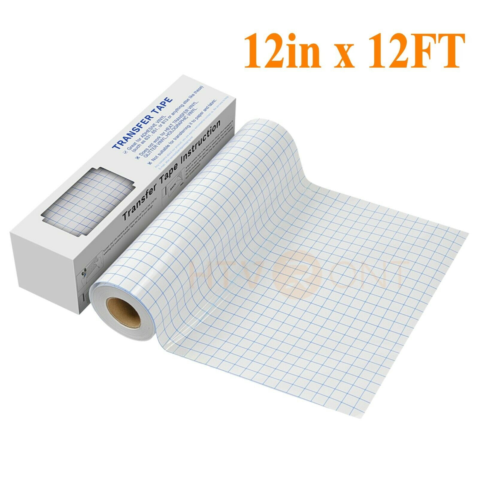 (3 pack) HTVRONT 12" x 12 Feet Transfer Tape for Vinyl with Blue ...