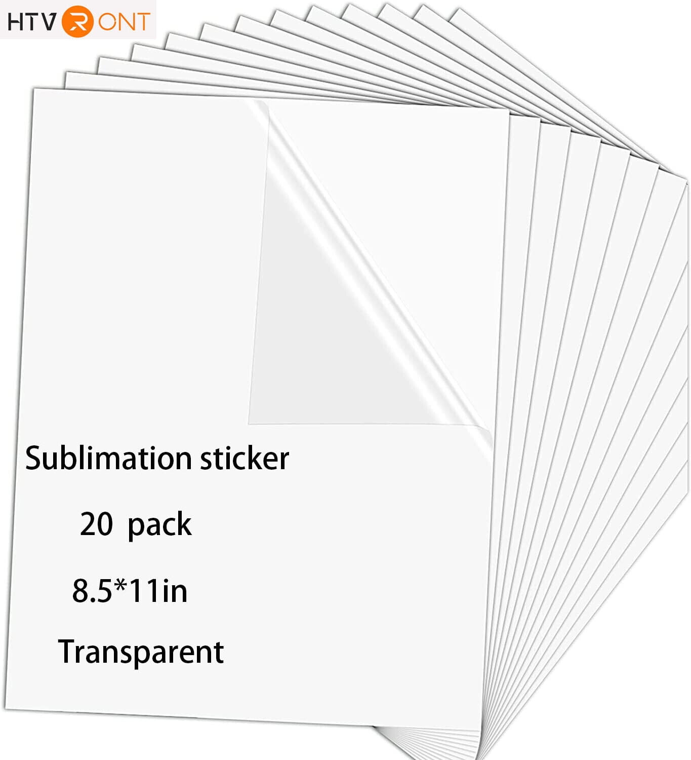 (3 pack) HTVRONT Sublimation Sticker Paper - 20 Pcs 8.5" x 11" Glossy ...