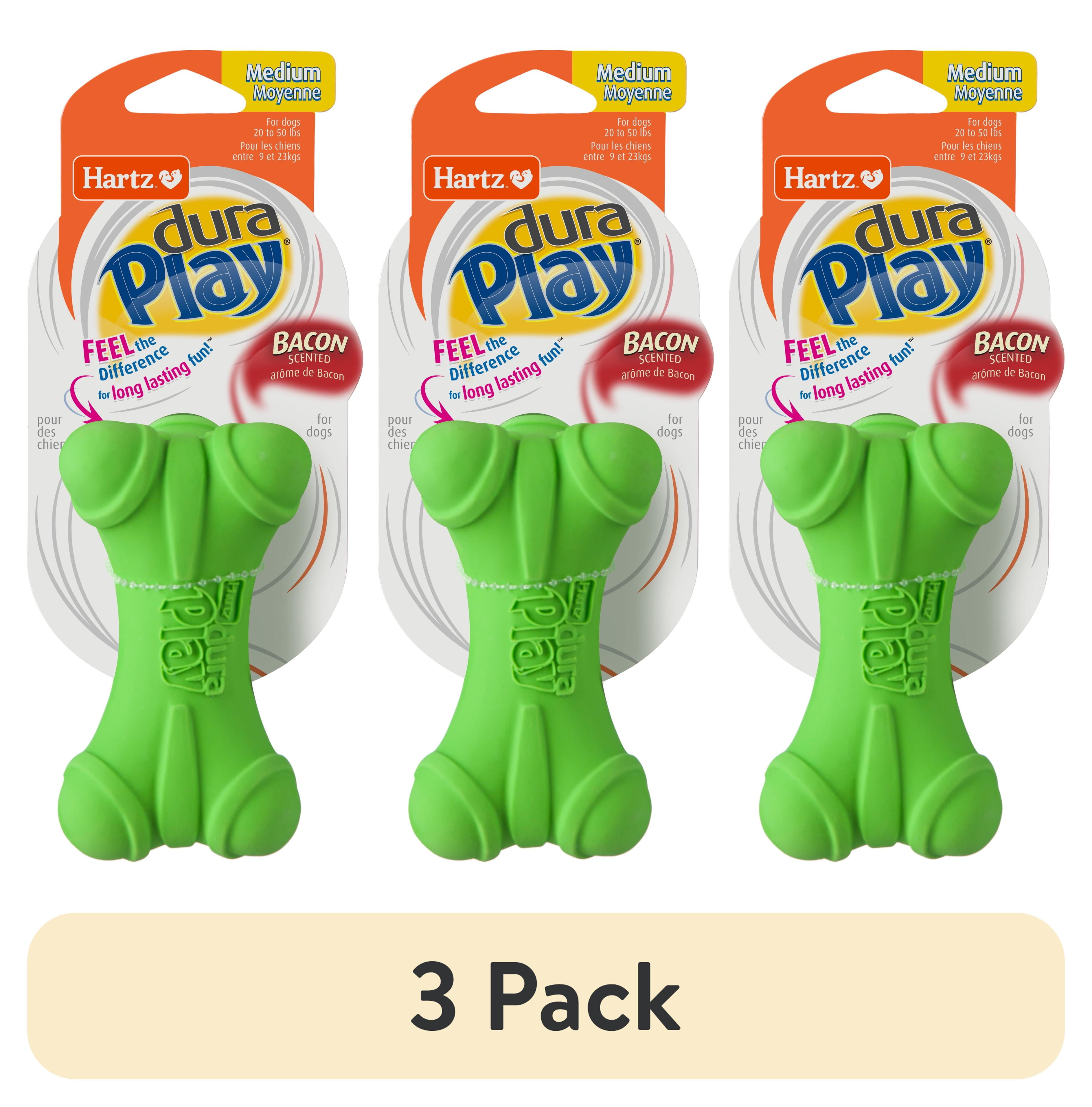(3 pack) Hartz DuraPlay Medium Dog Bone, Latex, 1 Count - Walmart.com