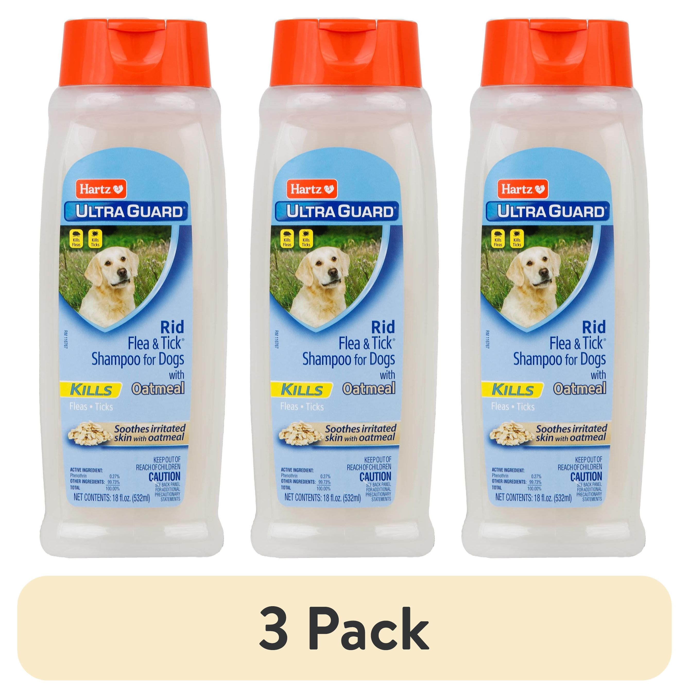 (3 pack) Hartz UltraGuard Rid Flea And Tick Oatmeal Shampoo For Dogs ...