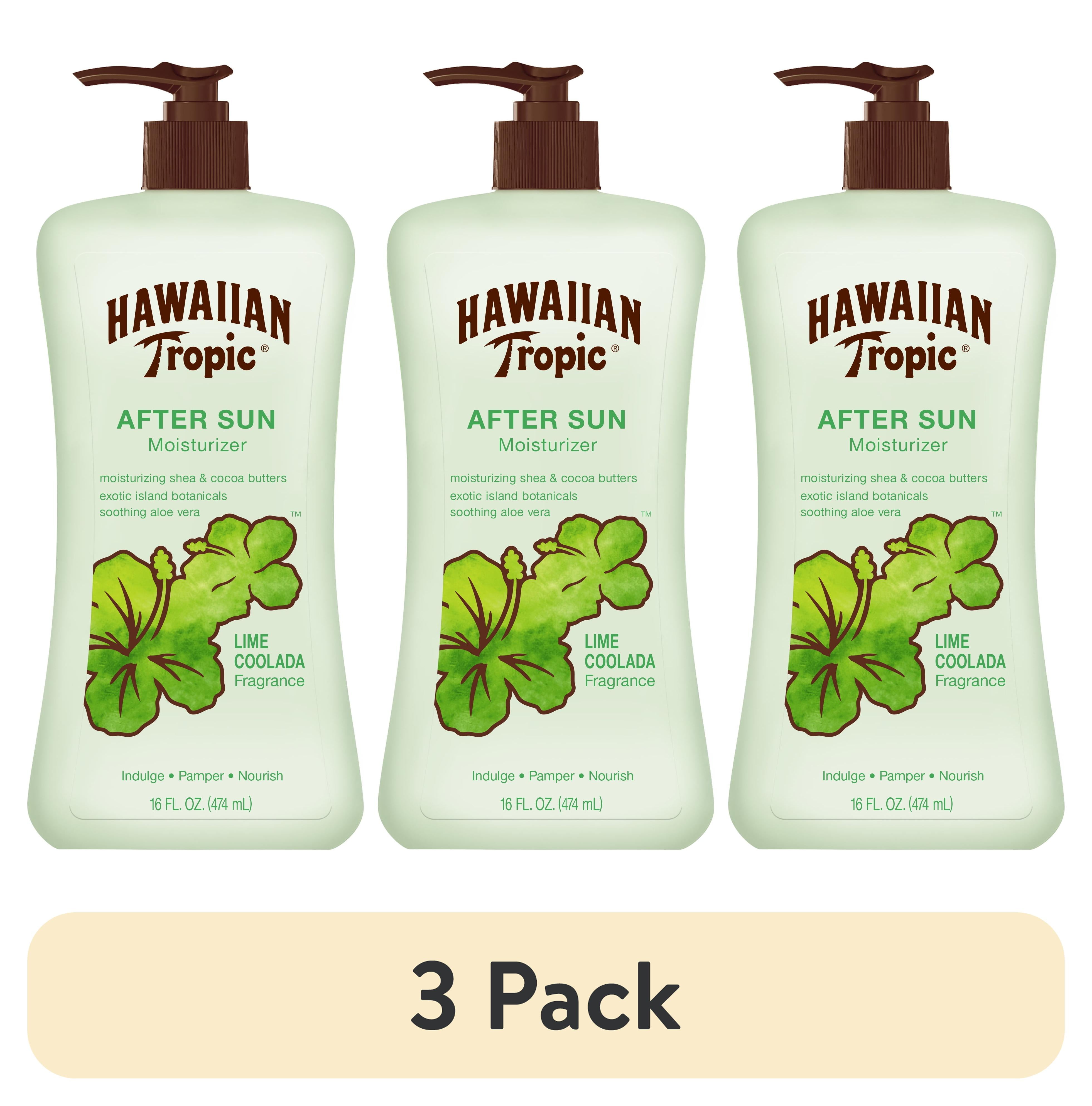 (3 pack) Hawaiian Tropic Lime Coolada after Sun Moisturizing Lotion, 16 ...