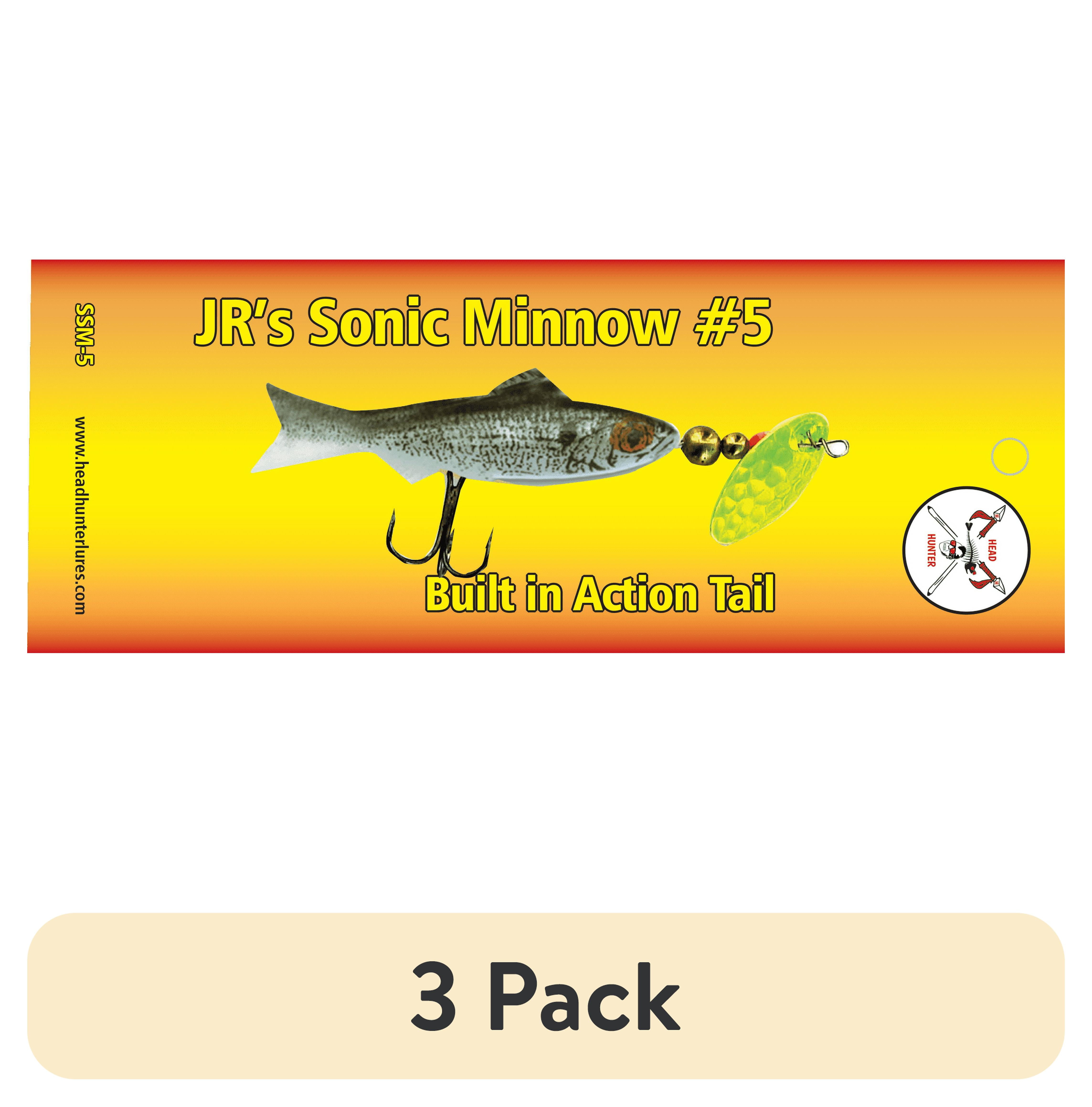 (3 pack) Headhunter Lures, Sonic Minnow, Perch, 3.4in, 3pk - Walmart.com