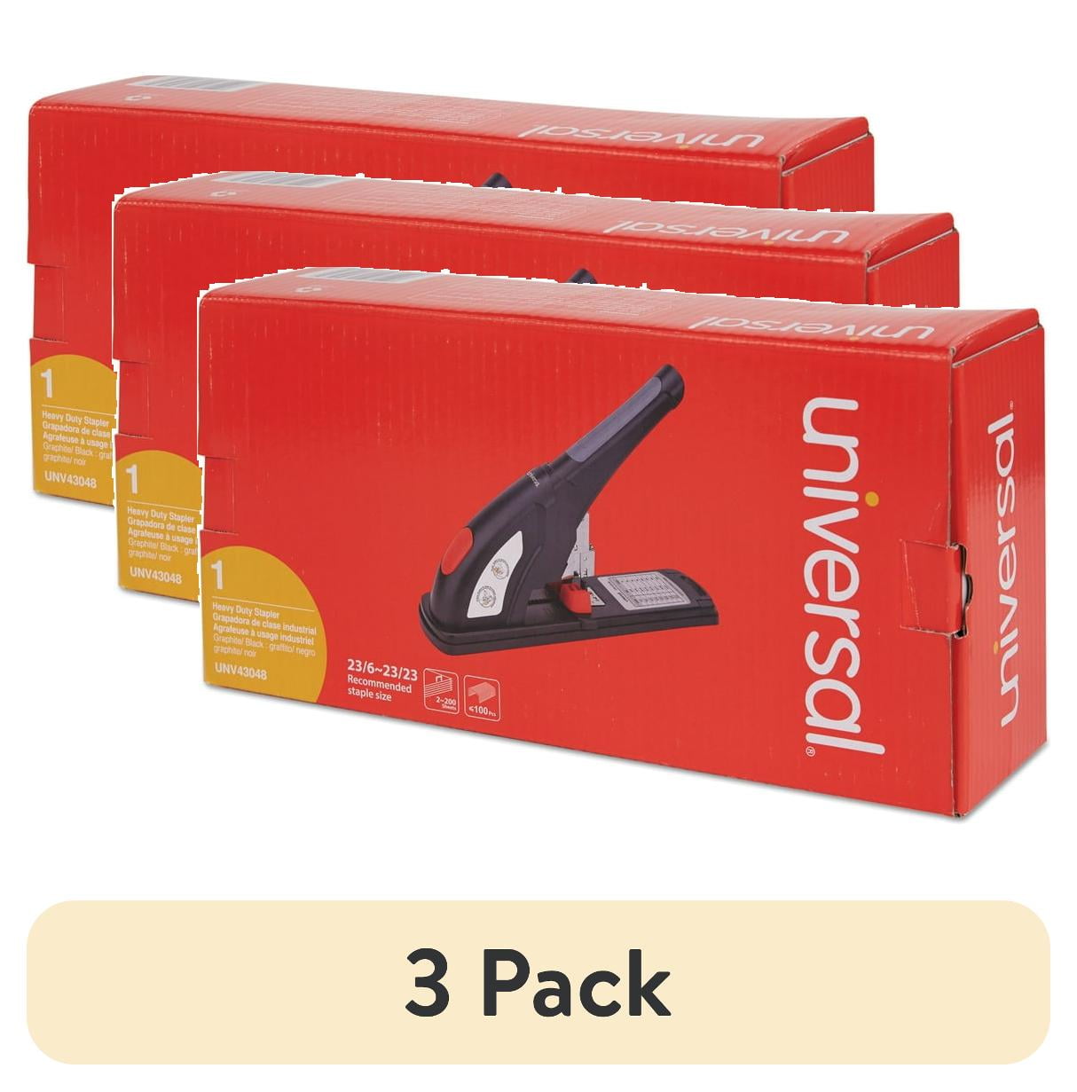 (3 pack) Universal UNV43048 Heavy-Duty 200 Sheet Capacity Stapler ...