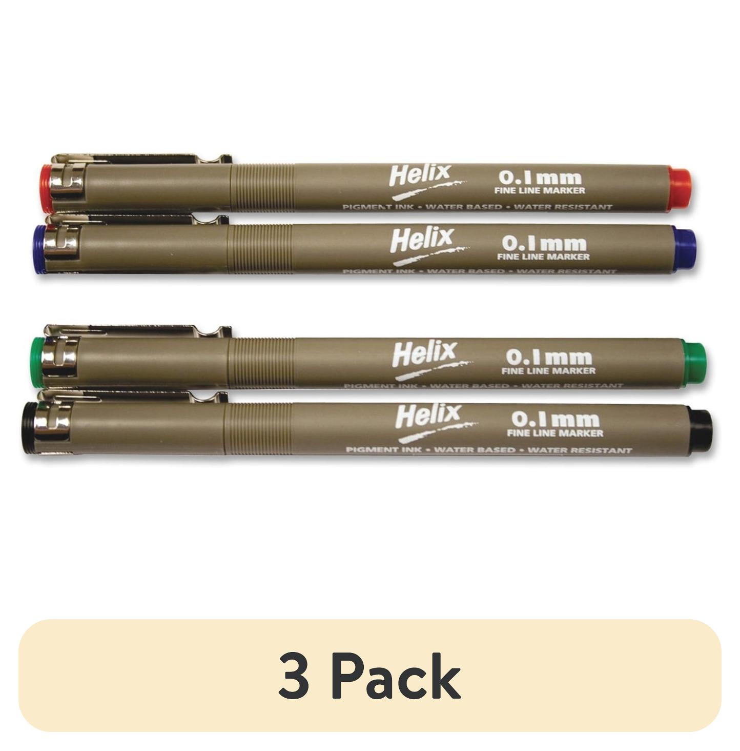 (3 pack) Helix Disposable Technical Drawing Pens - Walmart.com