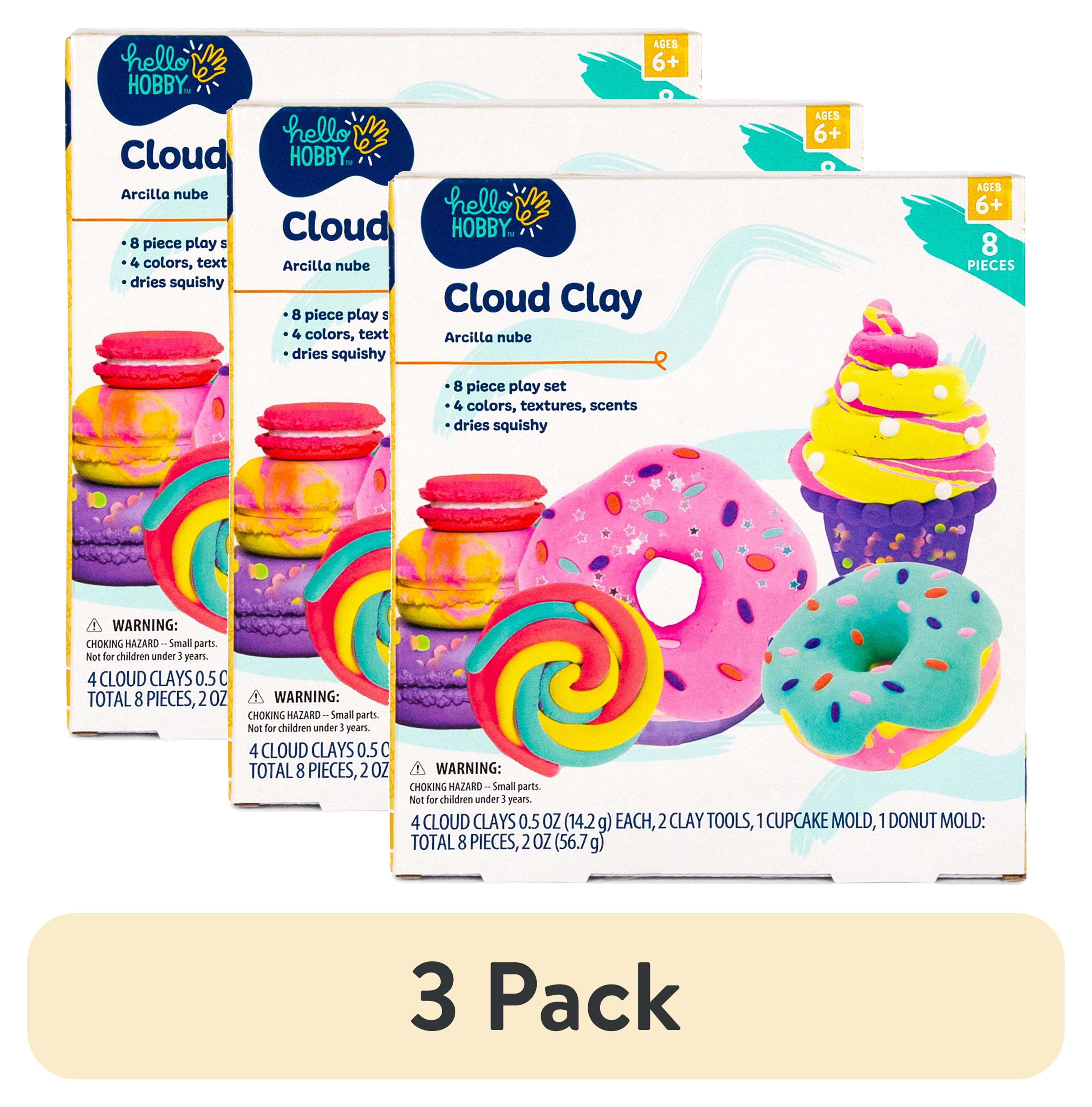 Hello Hobby Cloud Clay Kit - 3 Pack, Scented, Lightweight, Squishy ...