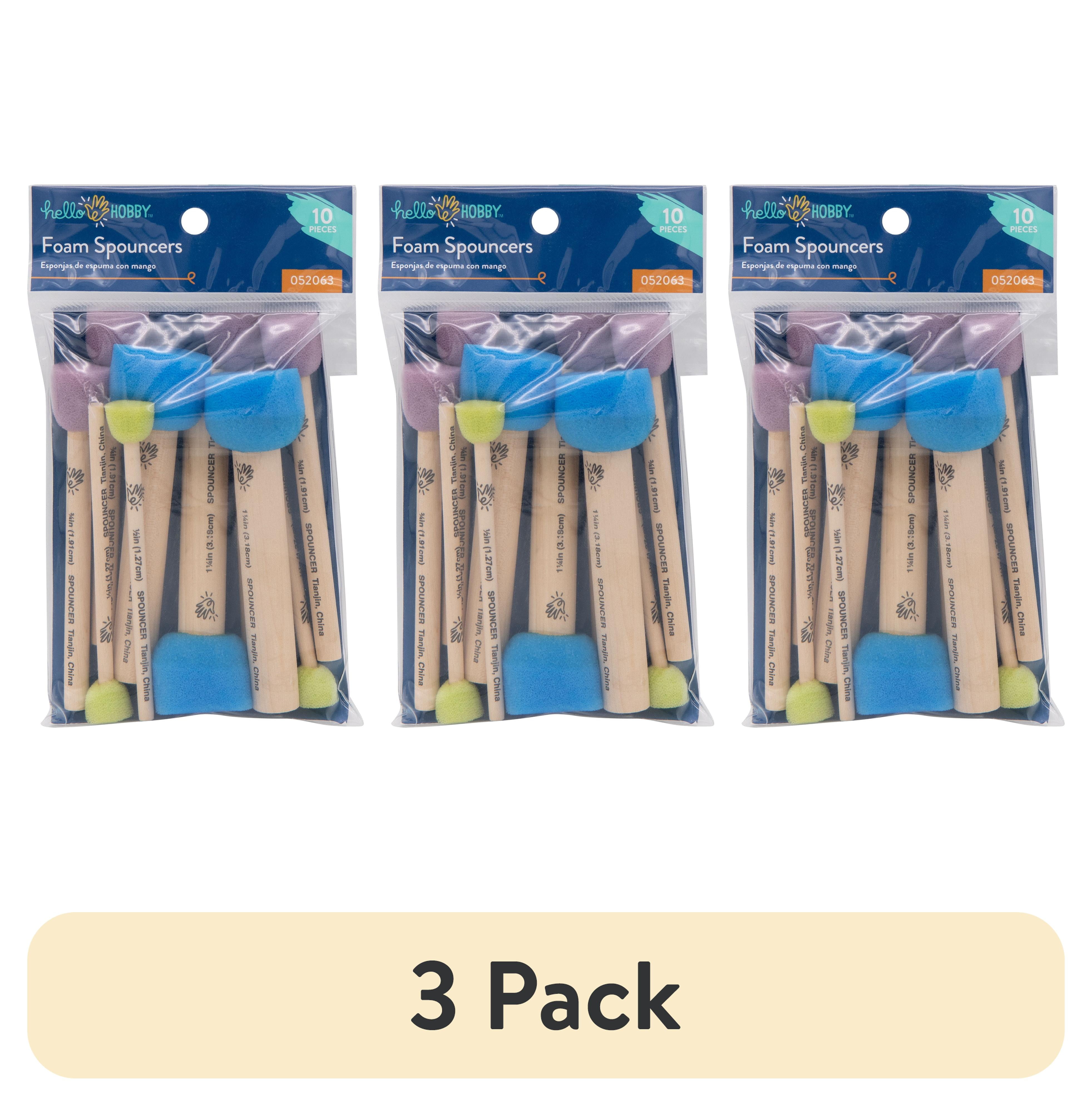 (3 pack) Hello Hobby Foam Multi-Color Spouncers Art and Craft Variety ...