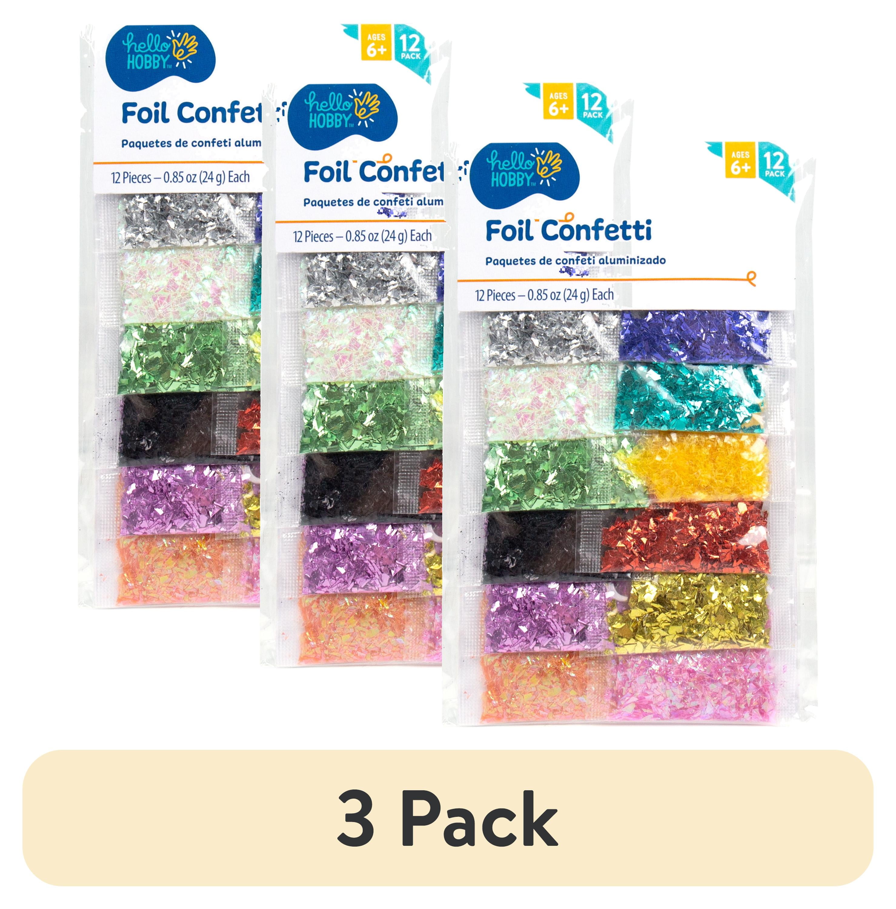 (3 pack) Hello Hobby Foil Confetti, 12-Pack - Walmart.com