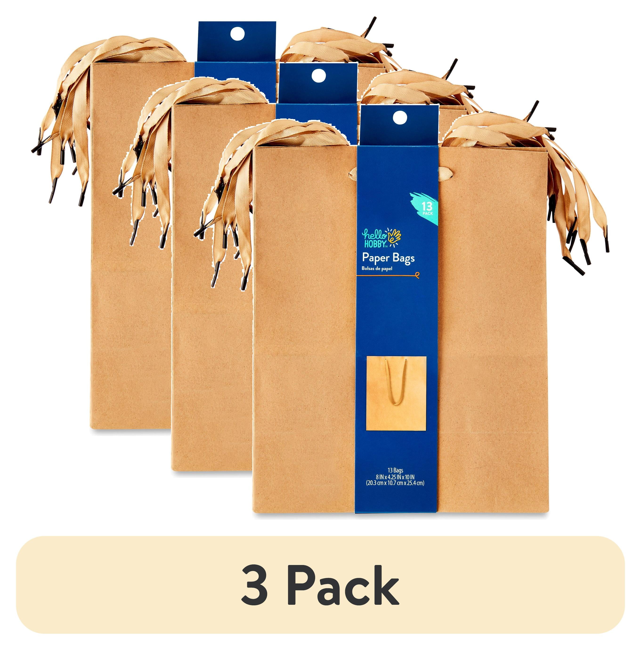 (3 pack) Hello Hobby Large Brown Bag Kraft, 13 Count, Birthday or ...