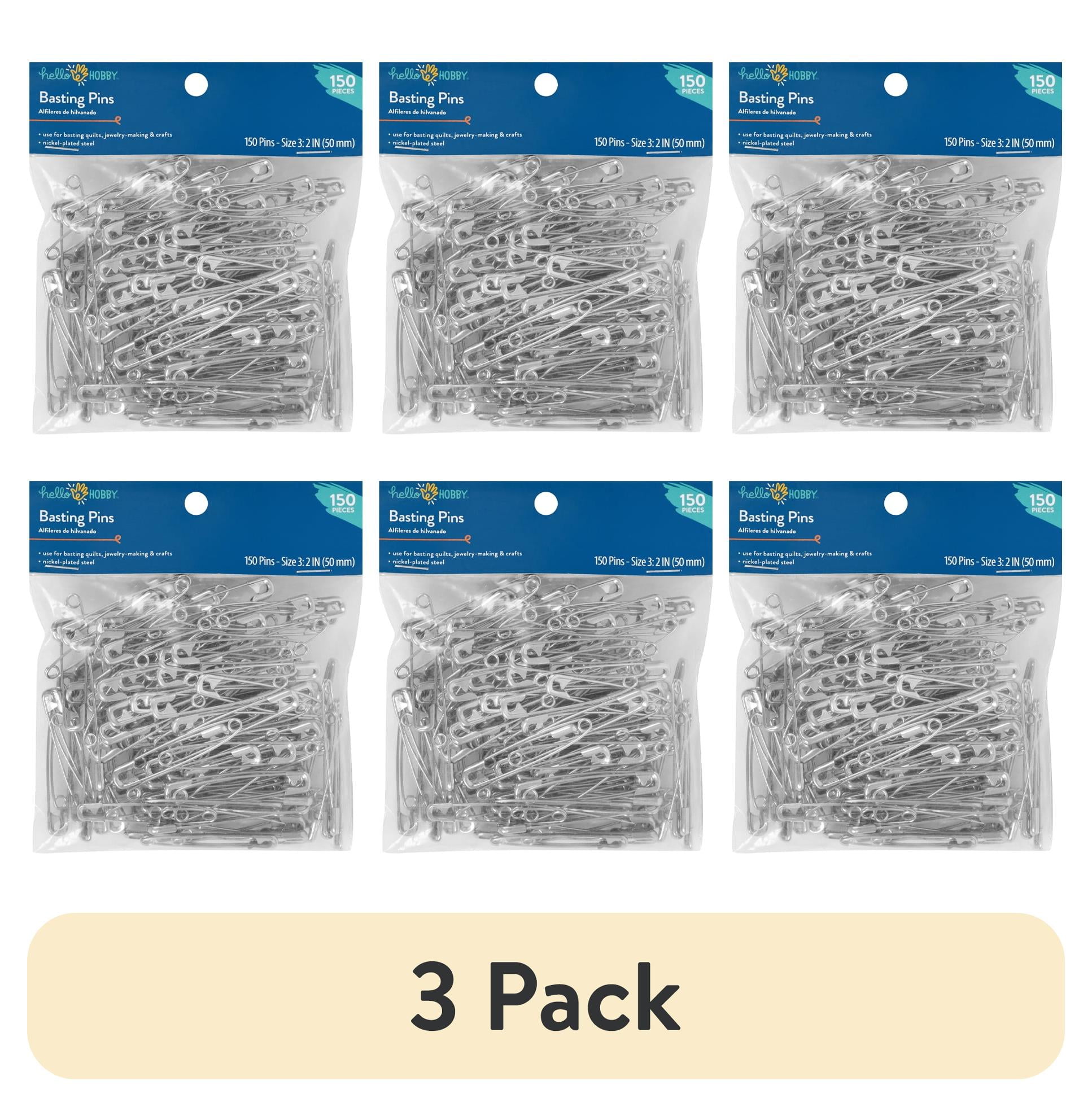 (3 pack) Hello Hobby Size 3 Basting Safety Pins, Extra Large Safety ...